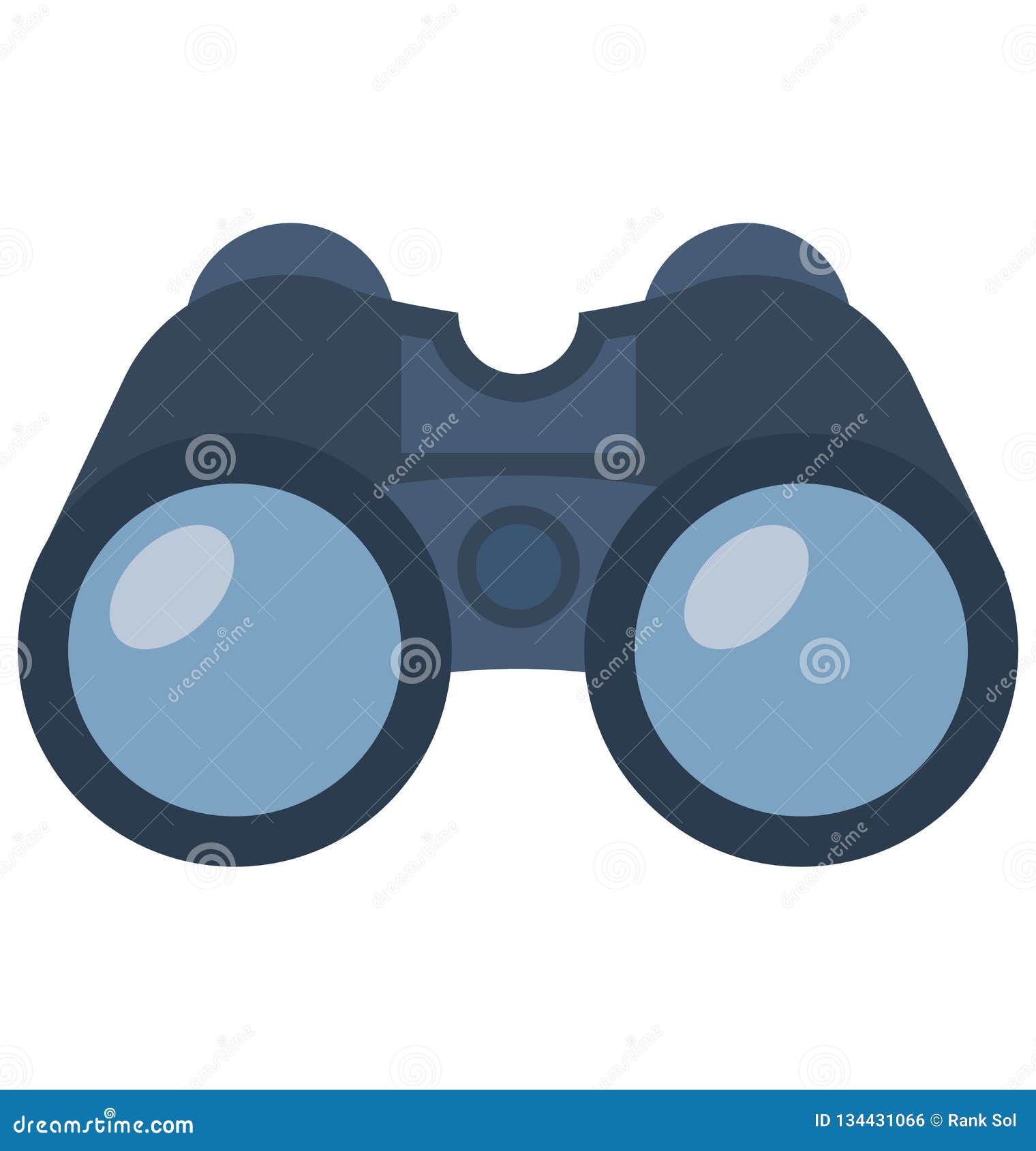 Binocular Color Isolated Vector Icon that Can Be Easily Modified or ...