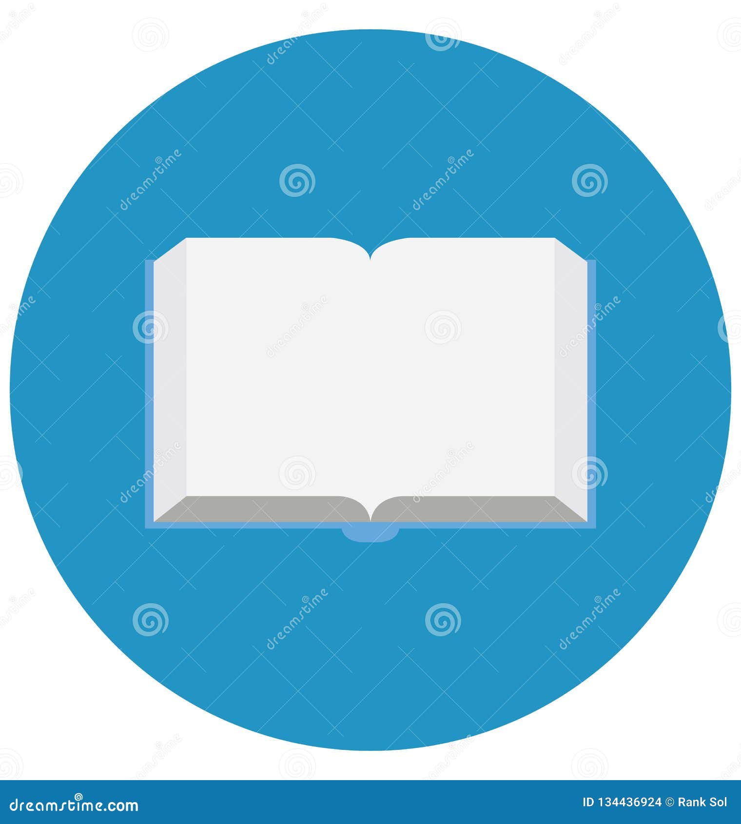 Open Book Color Isolated Vector Icon that Can Be Easily Modified or ...