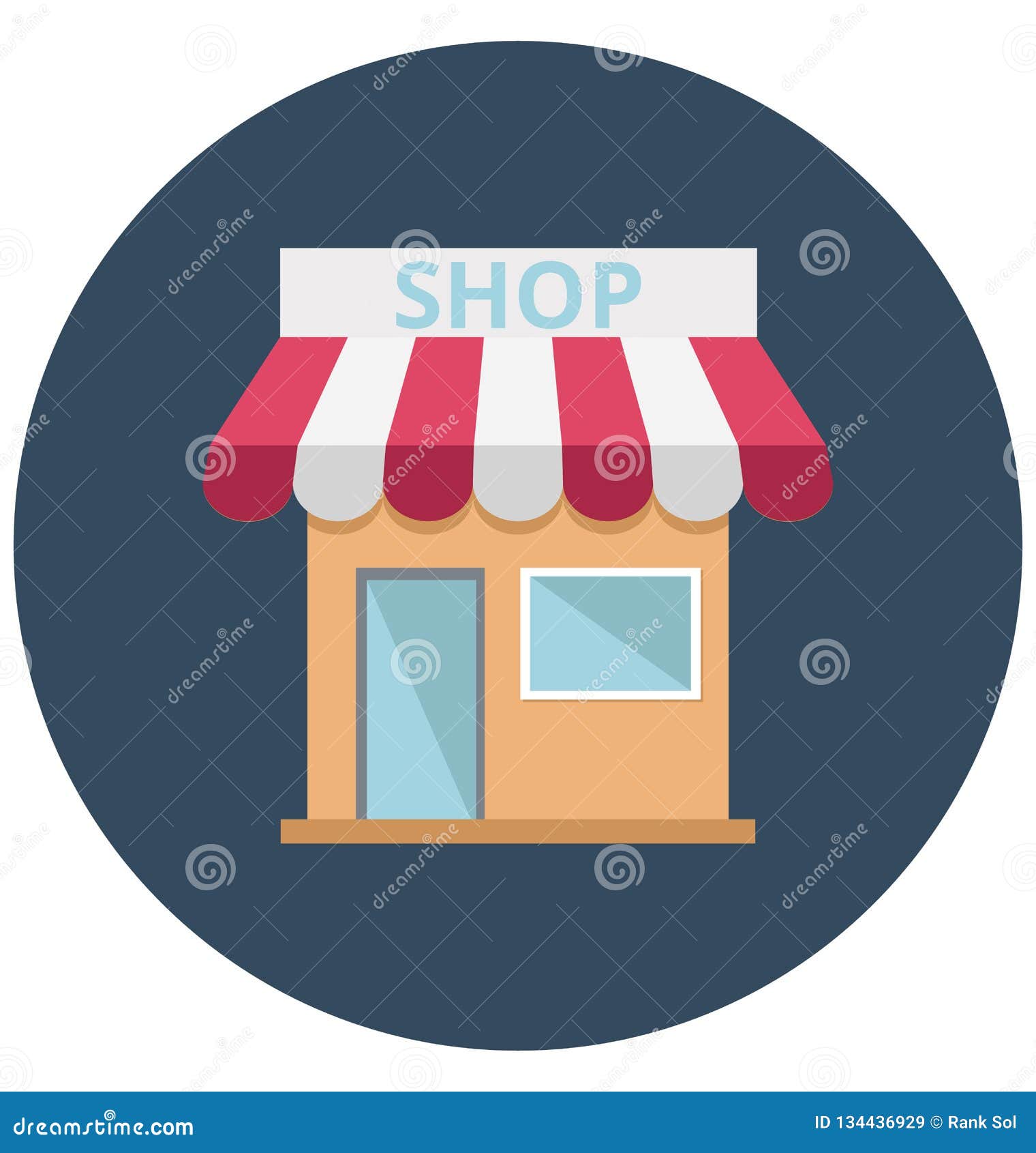 Shop Color Isolated Vector Icon that Can Be Easily Modified or Edit ...