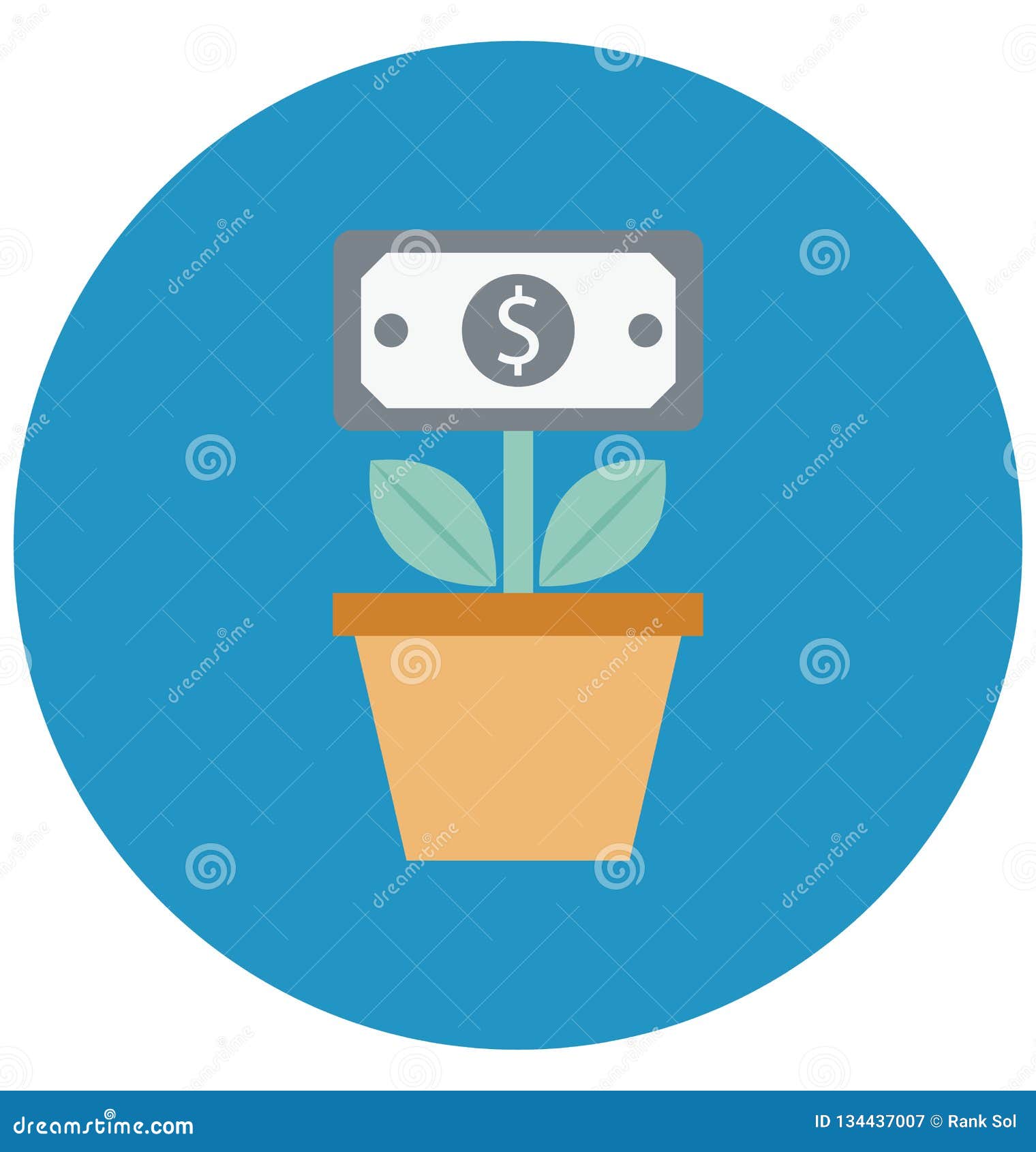Business Growth Color Isolated Vector Icon that Can Be Easily Modified ...