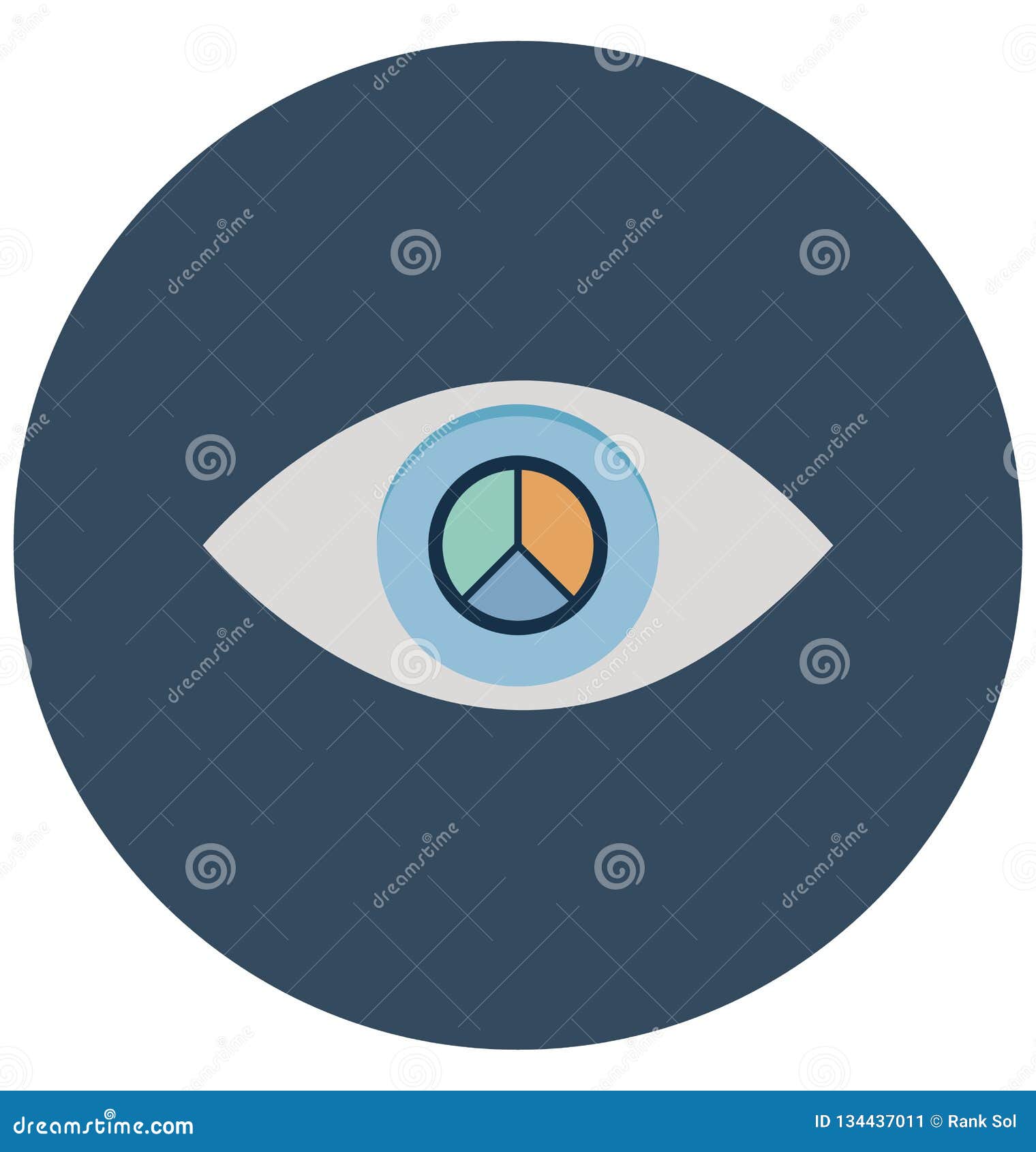 Graph Visibility Color Isolated Vector Icon that Can Be Easily Modified ...