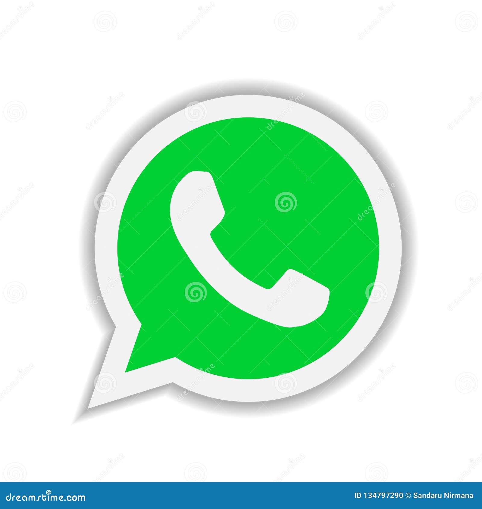 WhatsApp Icon Logo Element Sign Vector Mobile App on White Background ...