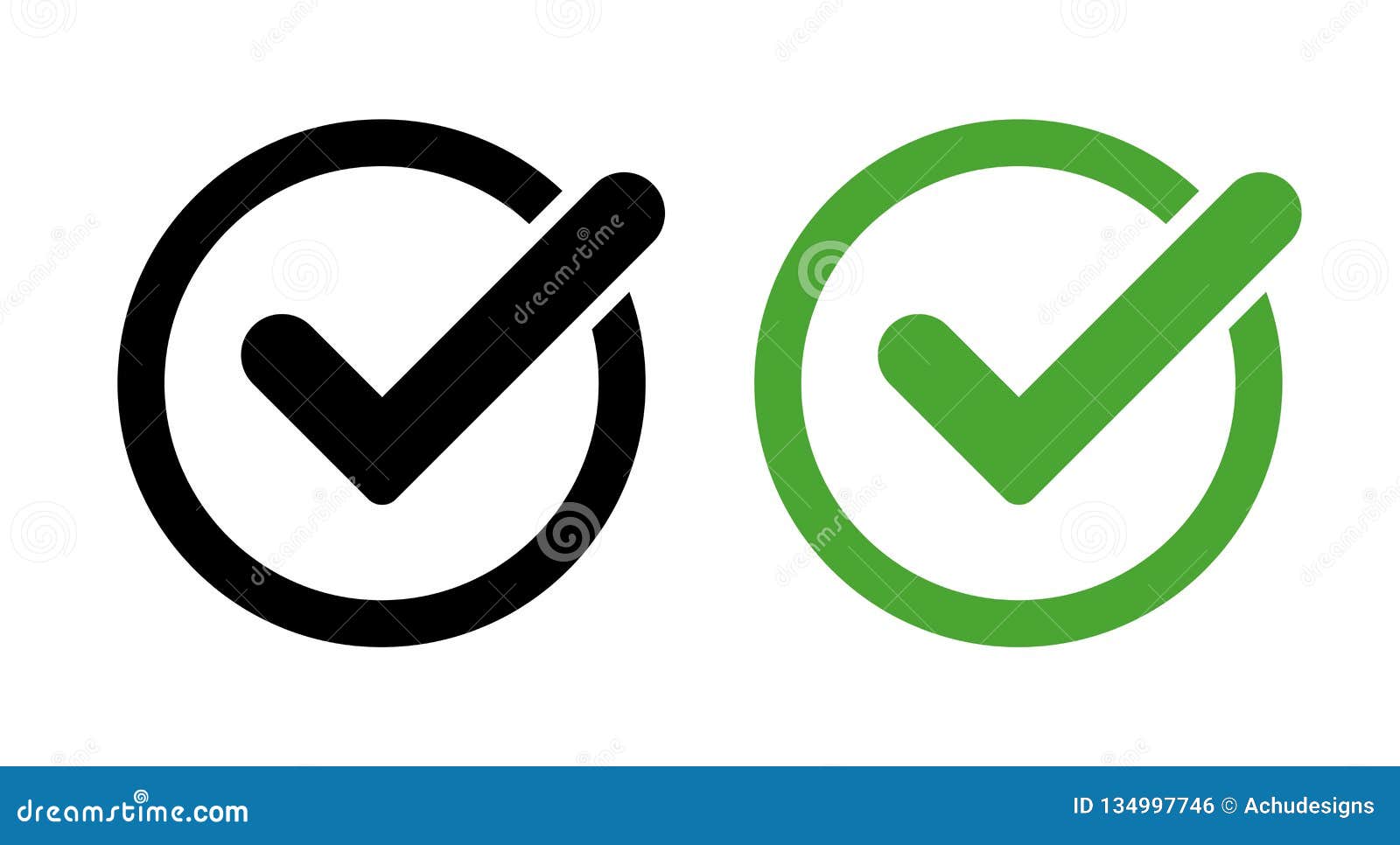Tick icon stock vector. Illustration of business, accepted - 134997746