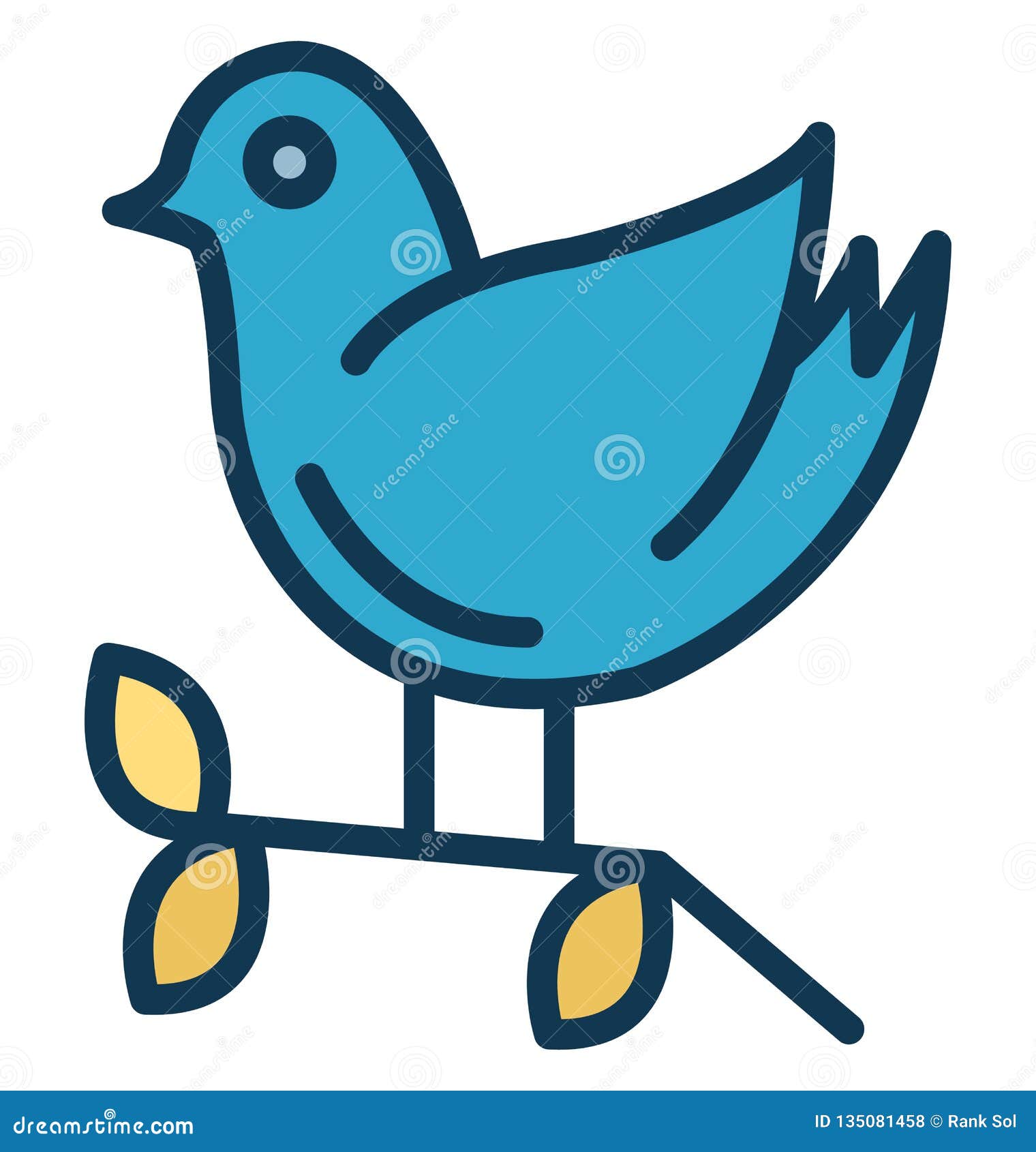Sparrow, Twitter Isolated Vector Icon that Can Be Easily Modified or ...