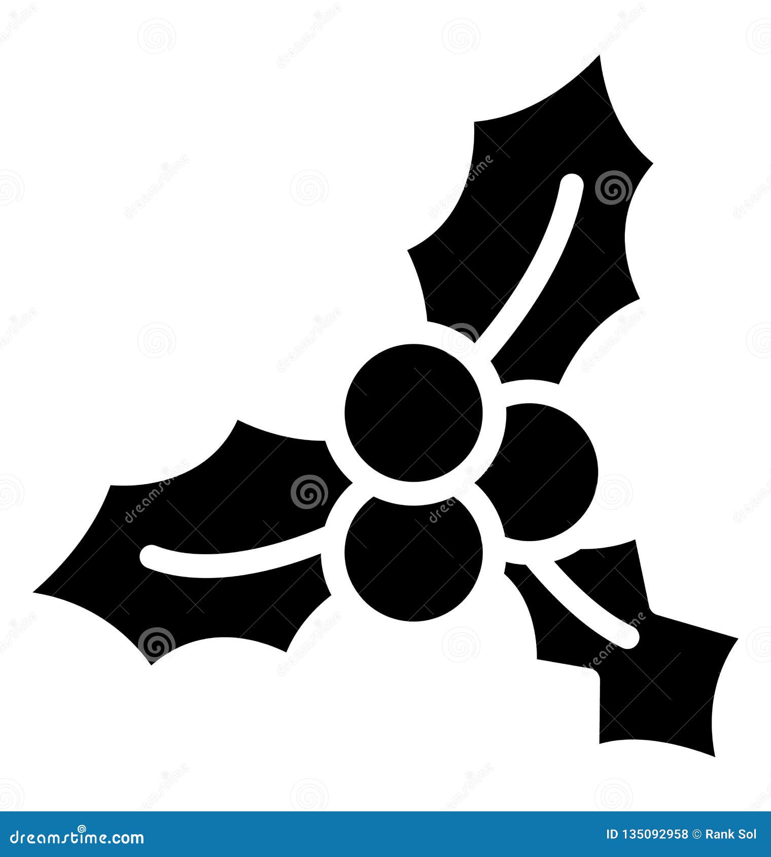 Mistletoe Isolated Vector Icon that Can Be Easily Modified or Edit in ...