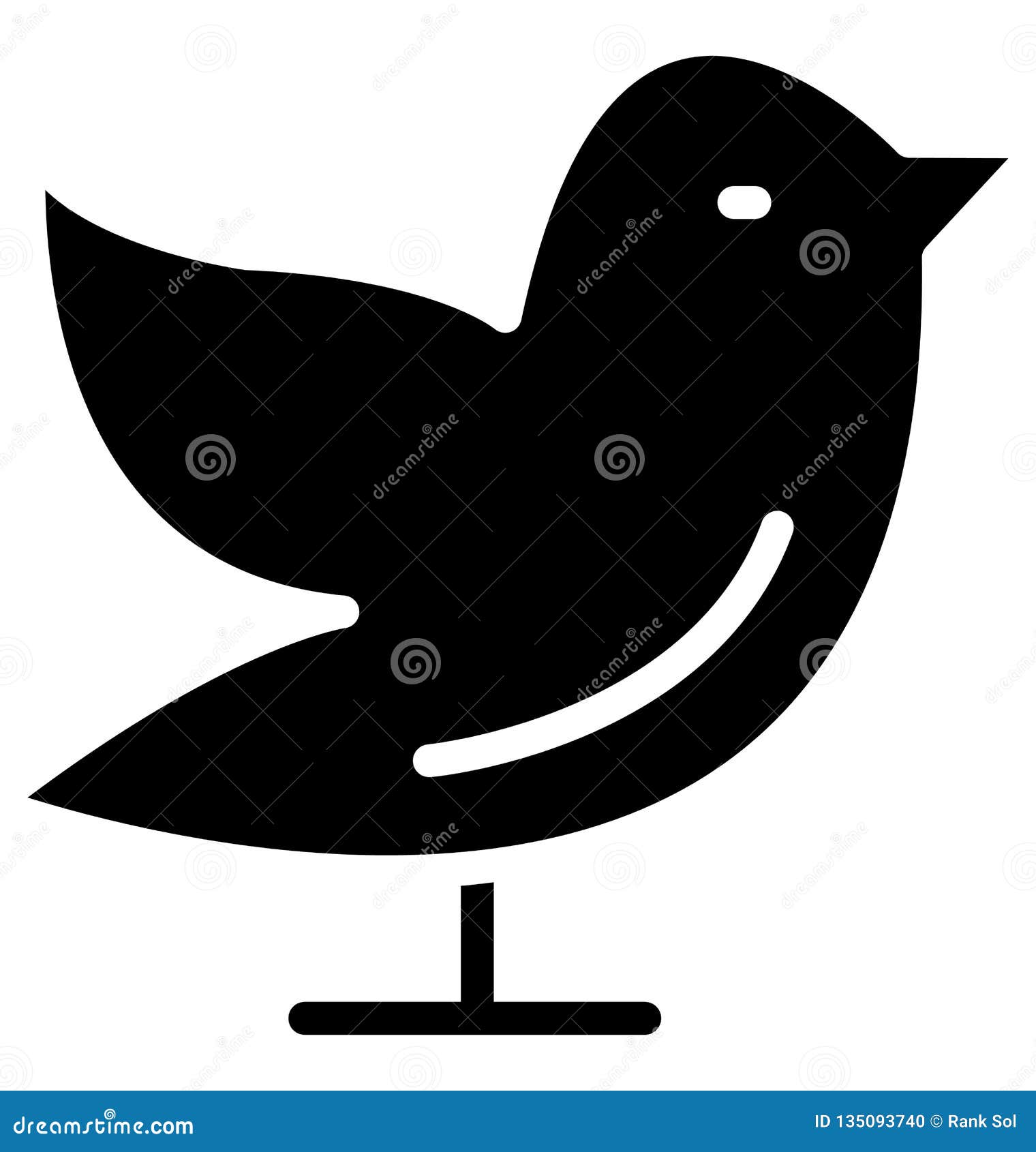 Sparrow, Twitter Isolated Vector Icon that Can Be Easily Modified or ...