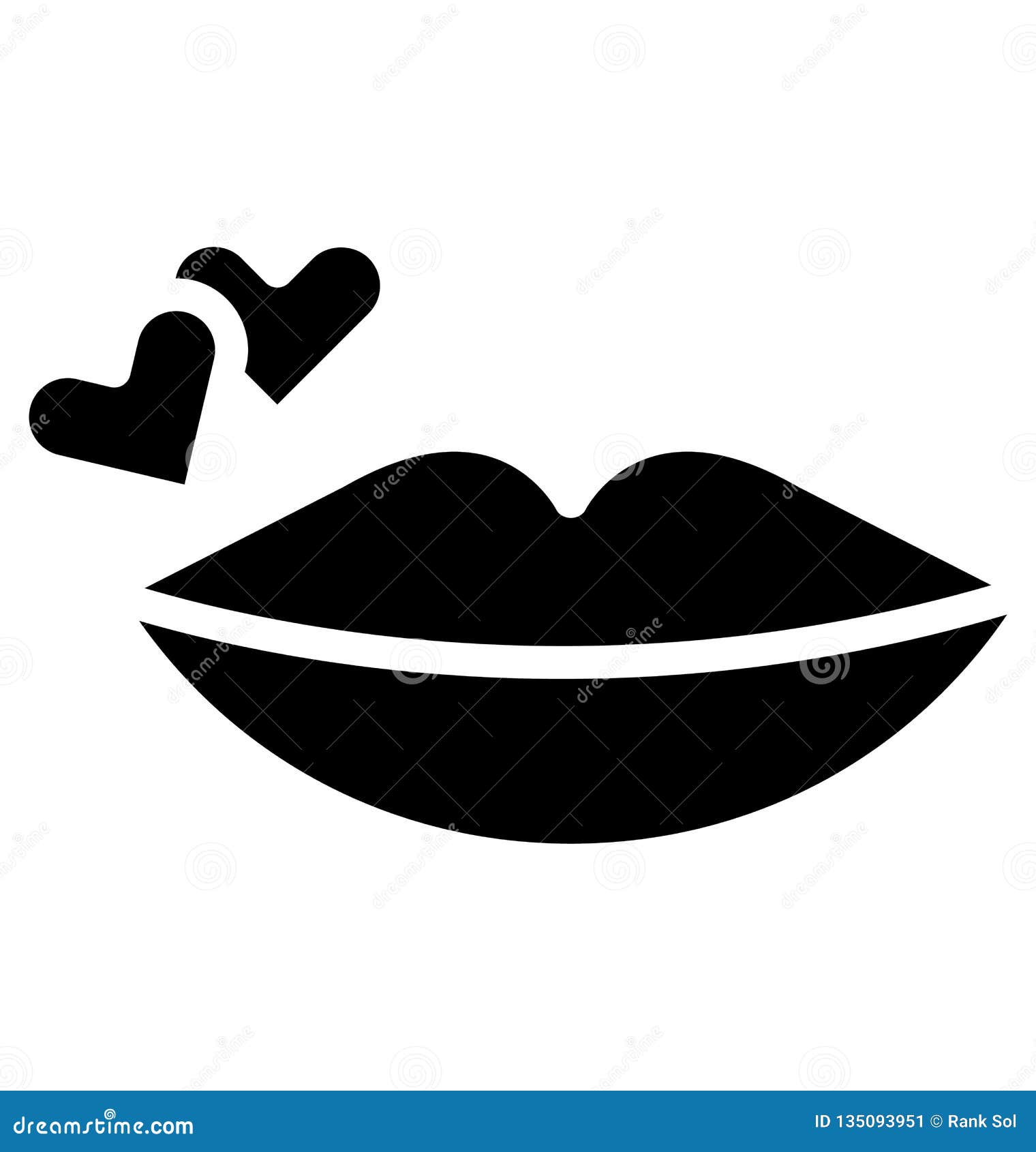 Anatomy, Lips Isolated Vector Icon that Can Be Easily Modified or Edit ...