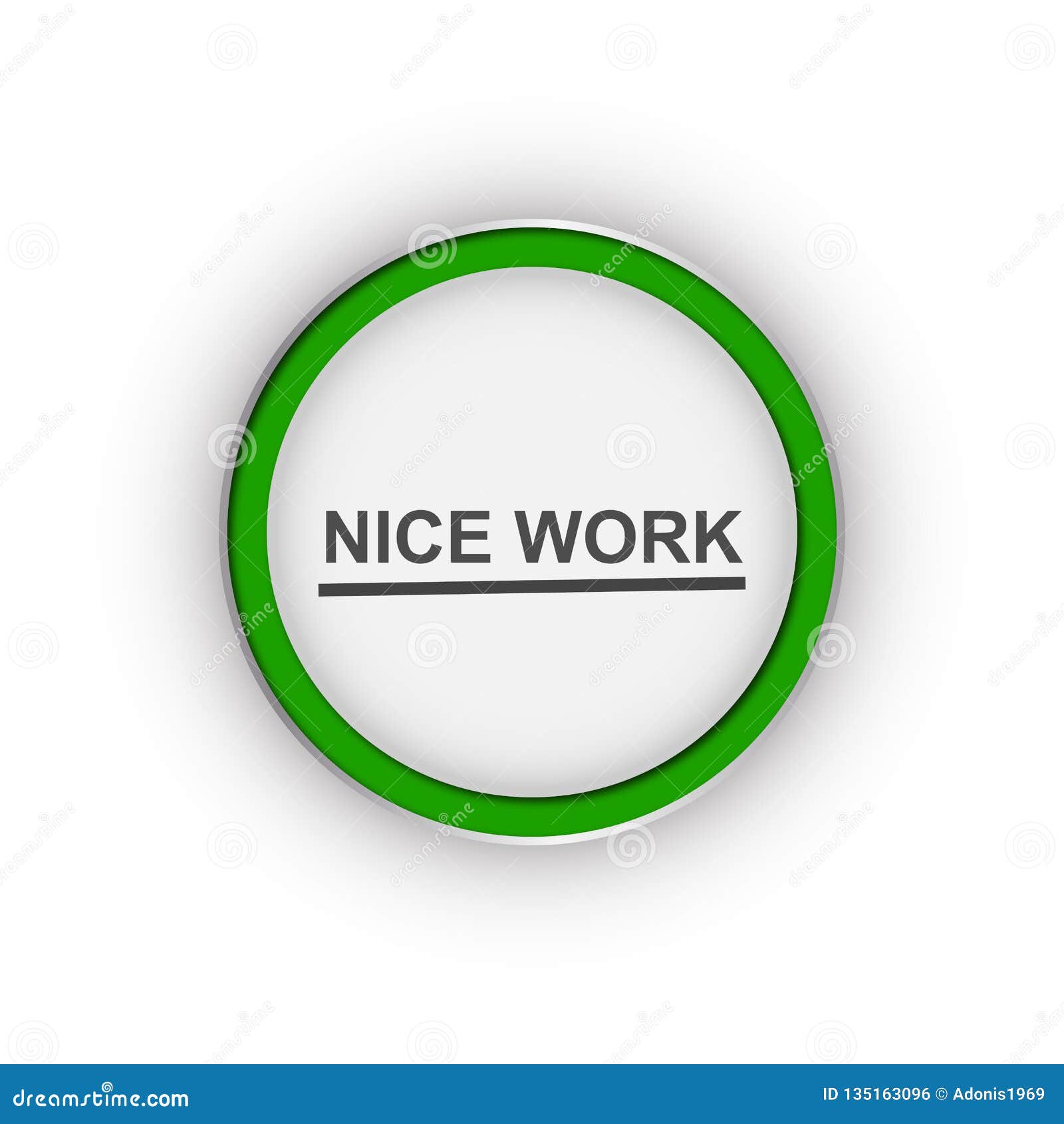 Nice work stock illustration. Illustration of opportunity - 135163096