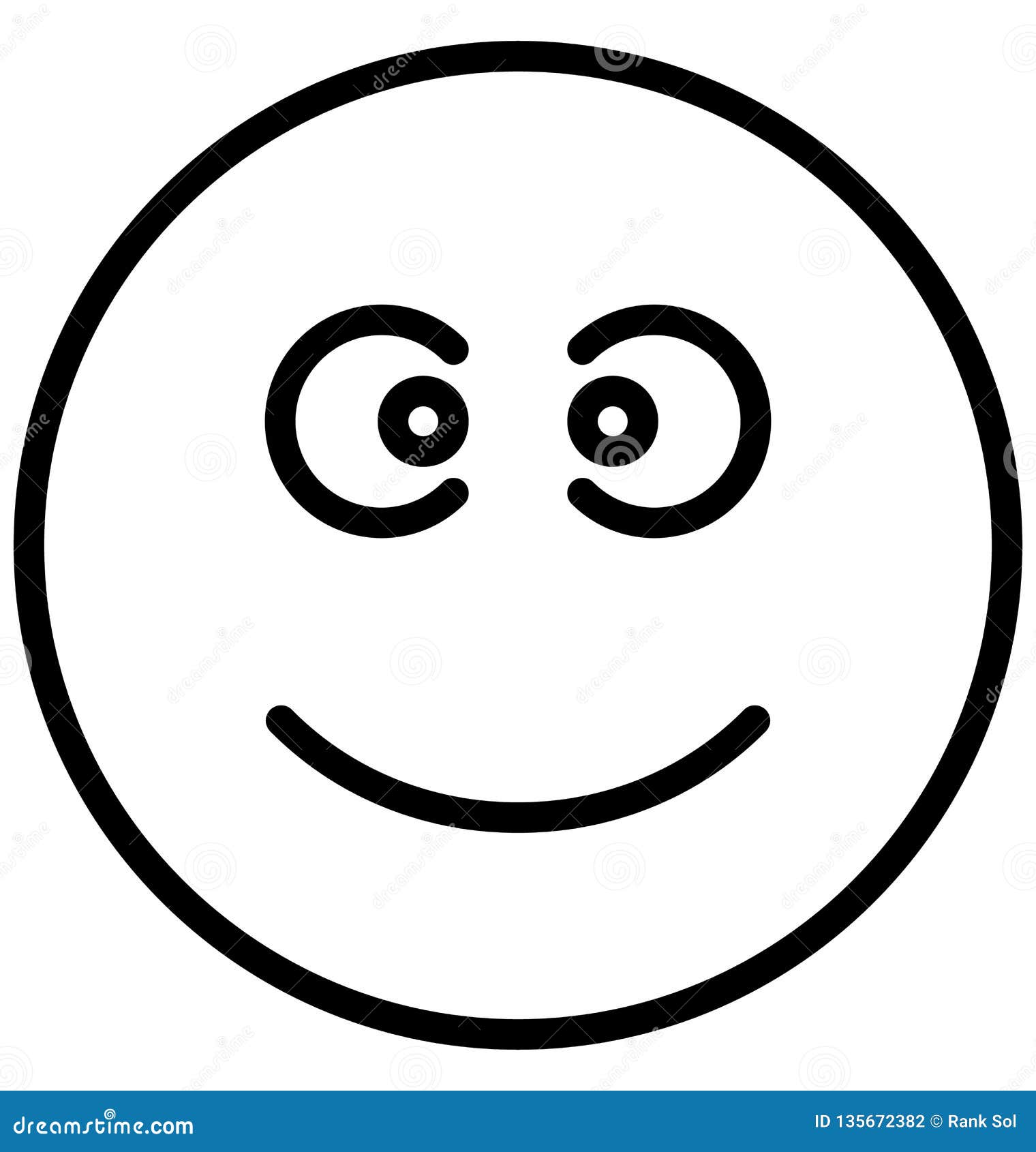 Gaze Emoticon, Stare Emoticon Vector Isolated Icon Which Can Easily ...