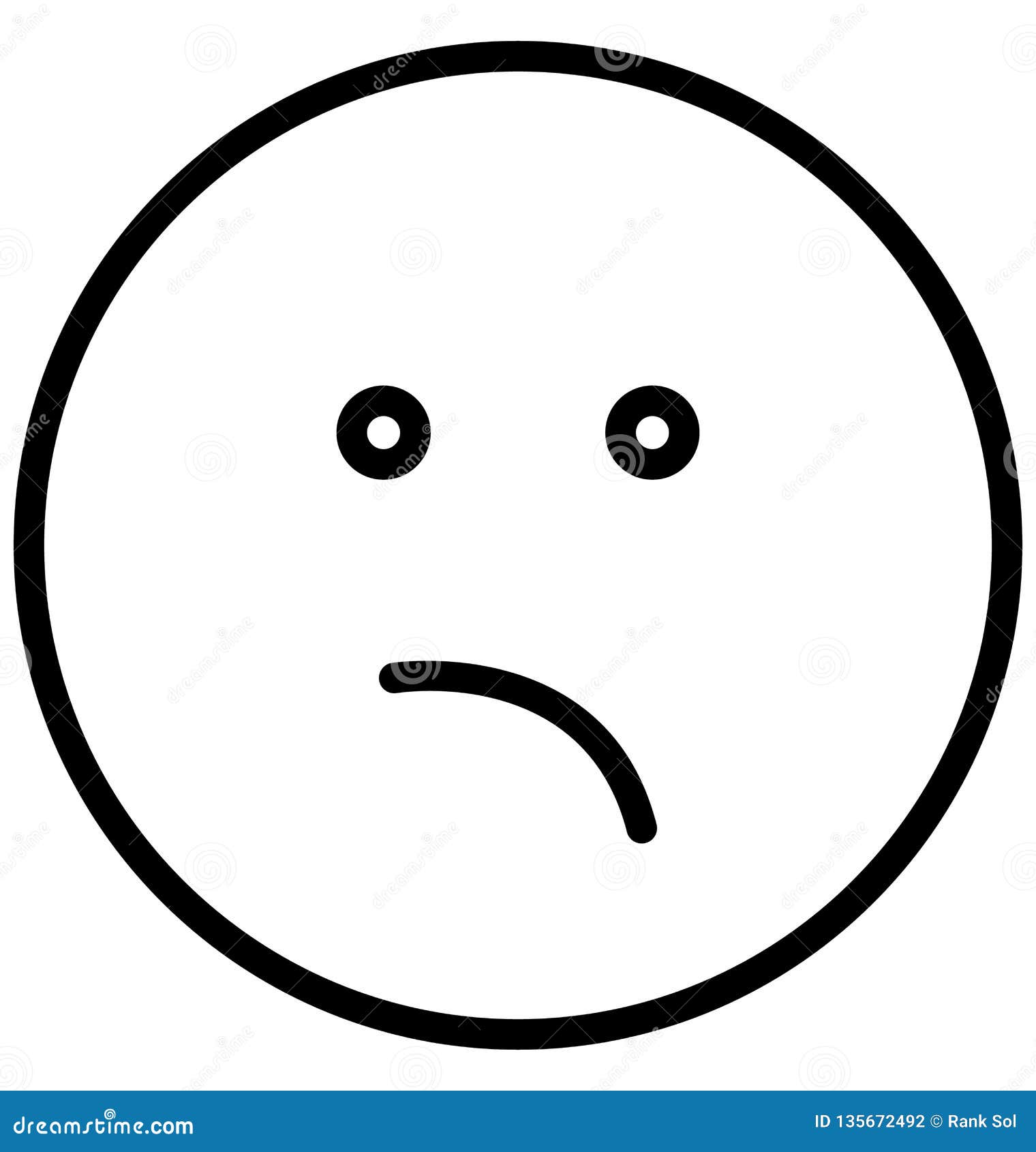 Bemused Face, Emoticons Vector Isolated Icon Which Can Easily Modify or ...