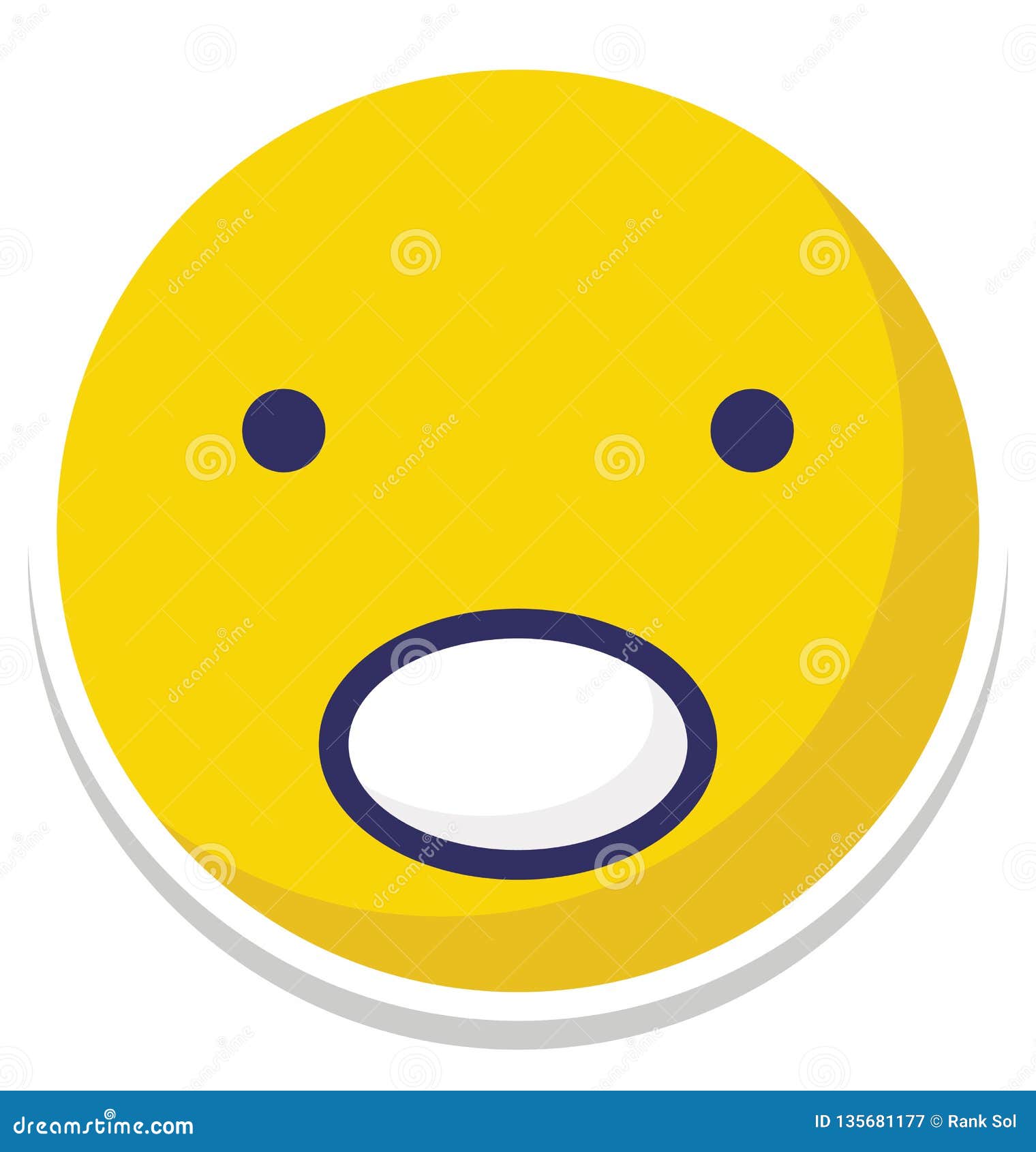 Surprised, Emoticons Vector Isolated Icon Which Can Easily Modify Or ...