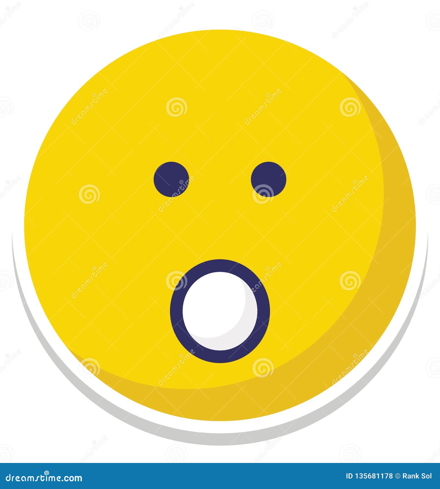 Baffled Emoticon, Laugh Vector Isolated Icon Which Can Easily Modify or ...