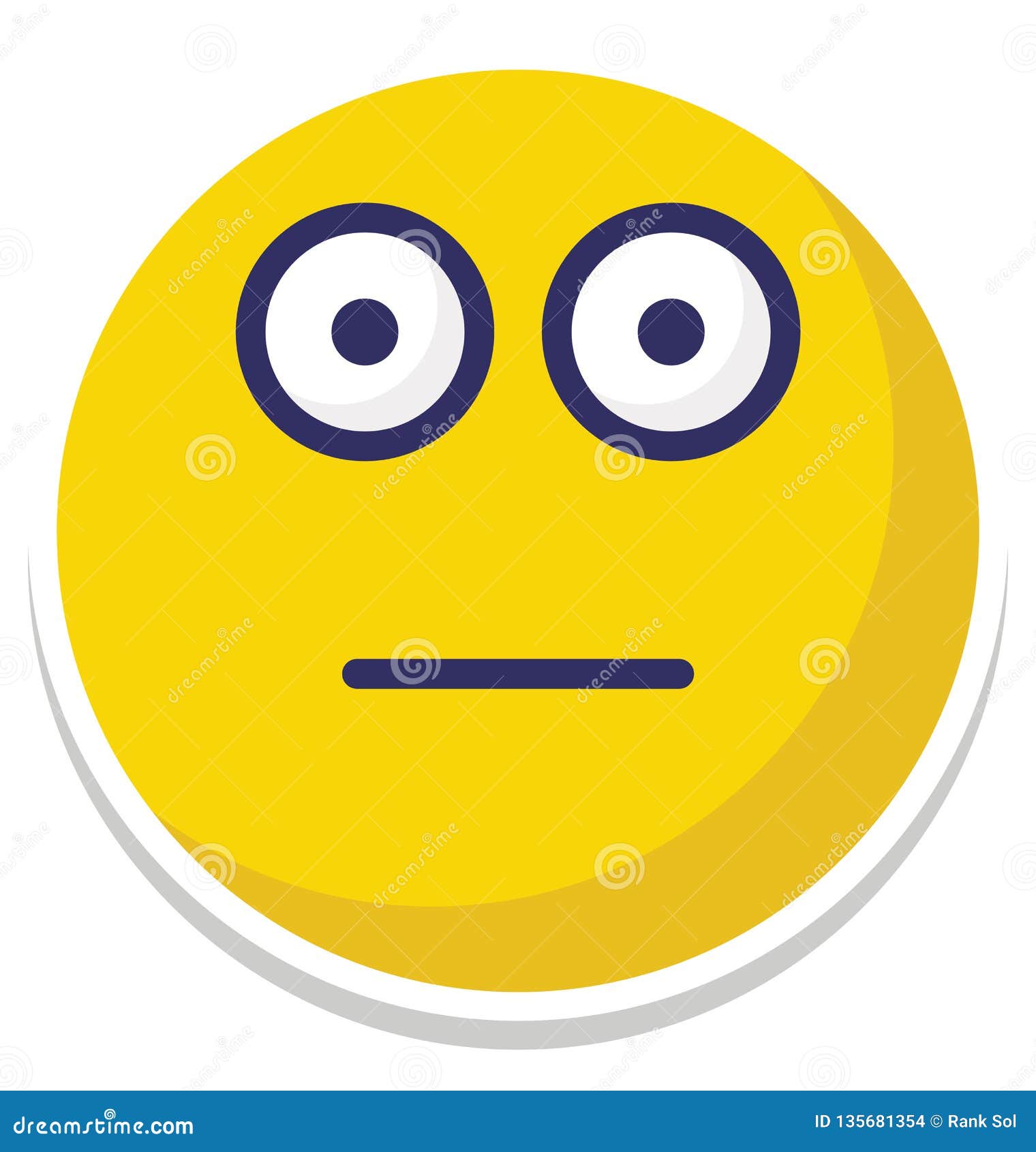 Dull, Emoticons Vector Isolated Icon Which Can Easily Modify or Edit ...