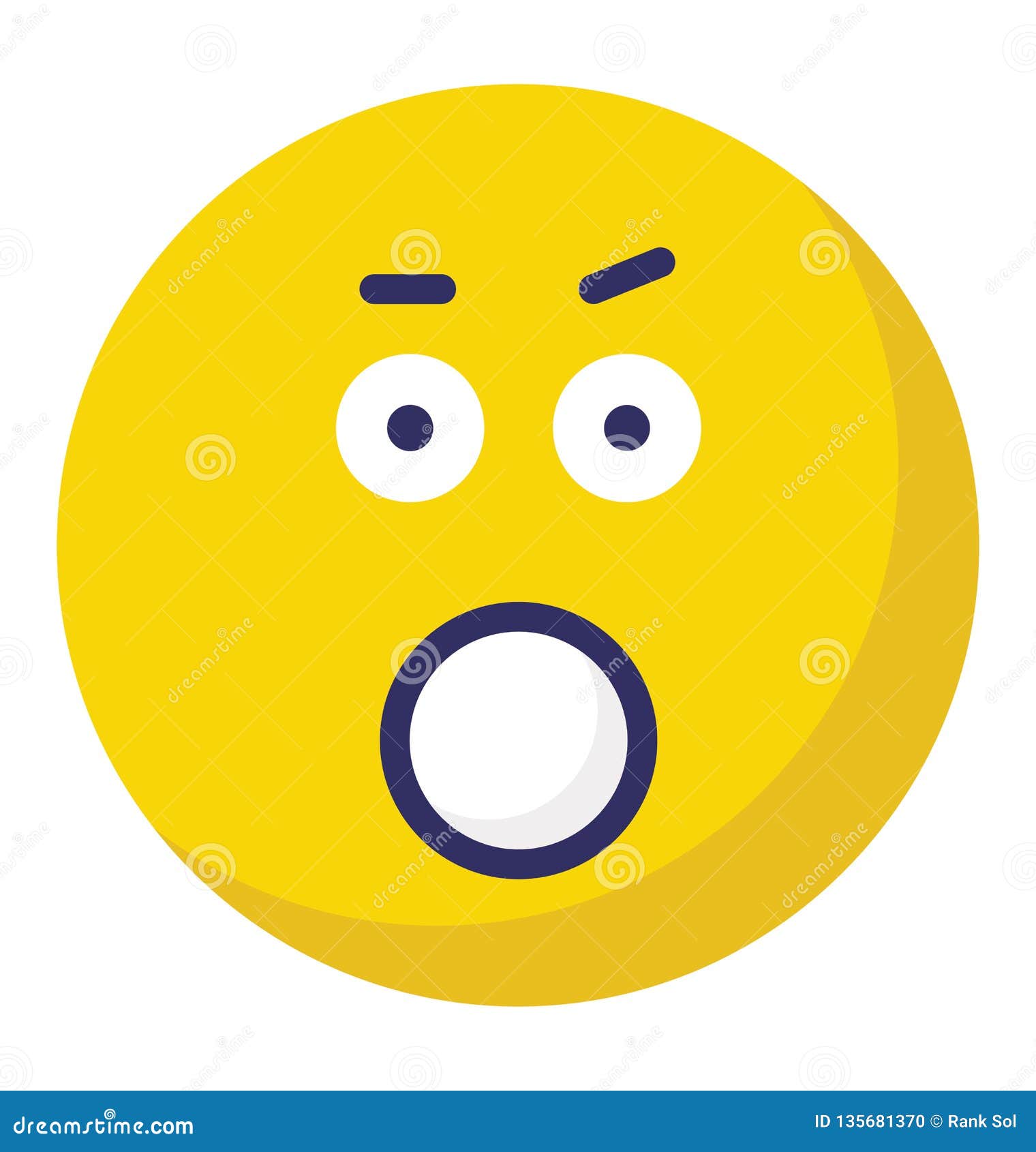 Bemused Face, Stare Emoticon Vector Isolated Icon Which Can Easily ...