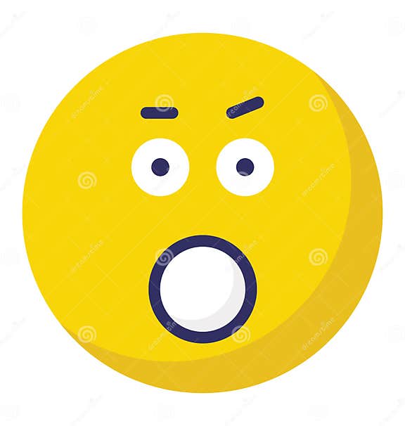 Bemused Face, Stare Emoticon Vector Isolated Icon Which Can Easily ...