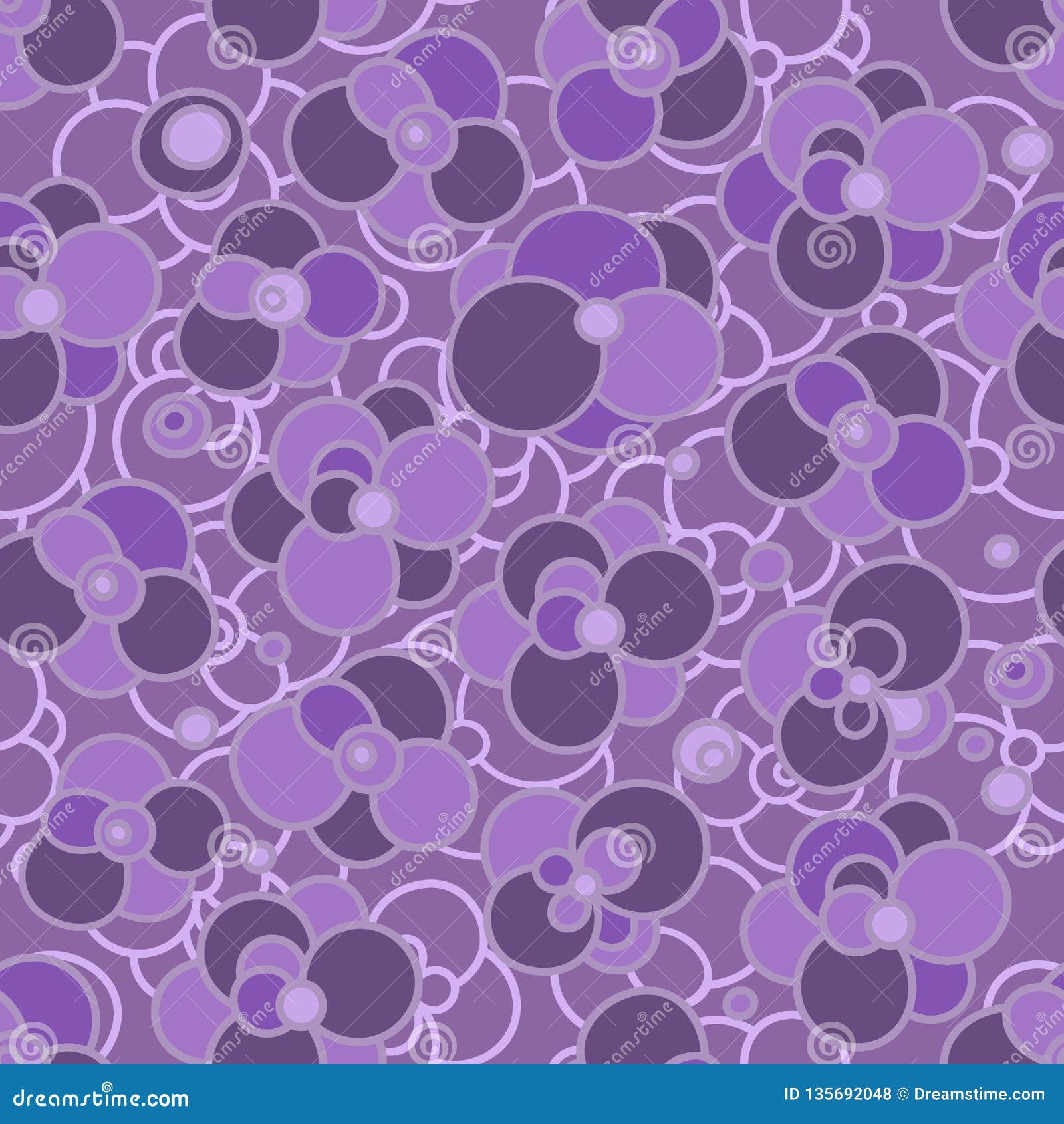 Seamless Abstract Pattern with Violet Elements Stock Vector ...