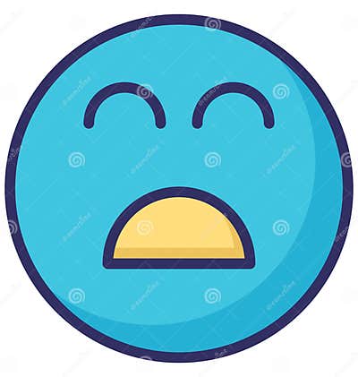Baffled Emoticon, Laugh Vector Isolated Icon Which Can Easily Modify or ...