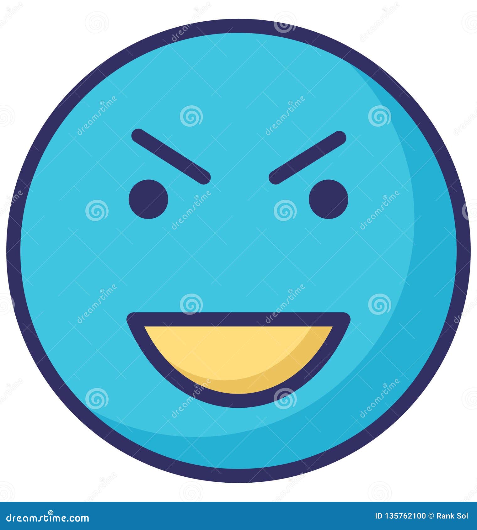 Happy, Nodding Vector Isolated Icon Which Can Easily Modify or Edit ...