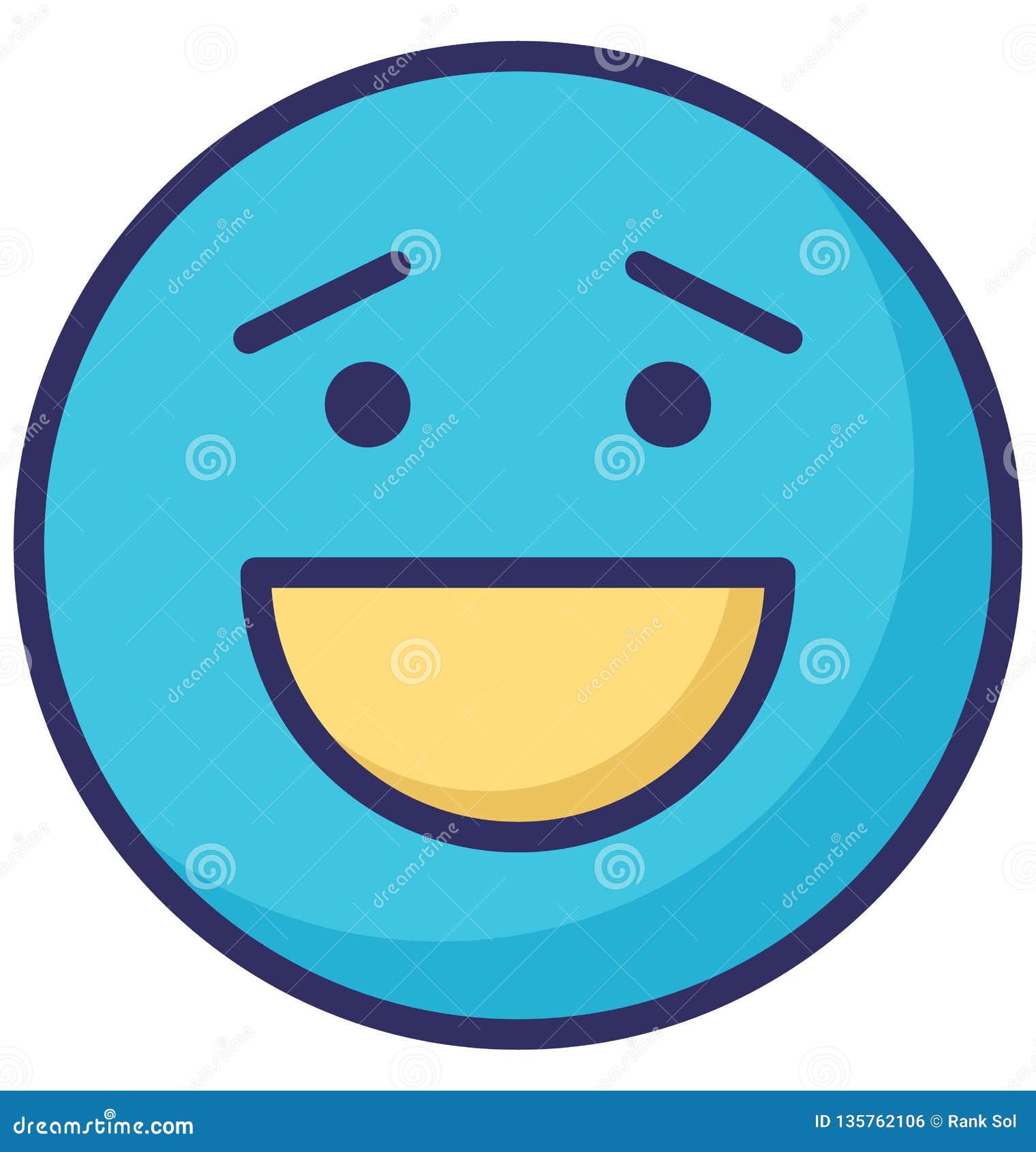 Happy, Adoring Vector Isolated Icon Which Can Easily Modify or Edit ...