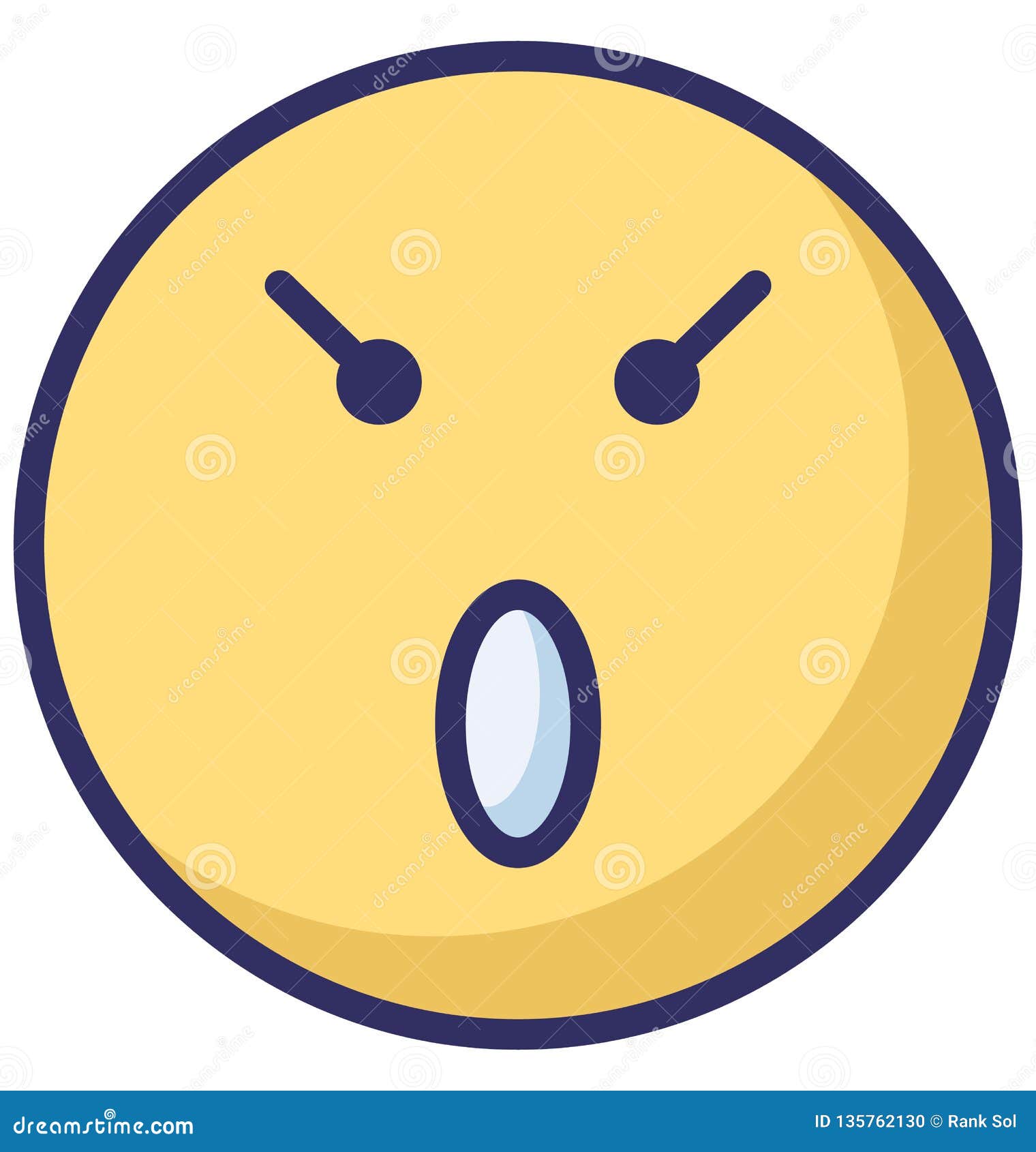 Surprises, Baffled Emoticon Vector Isolated Icon Which Can Easily ...