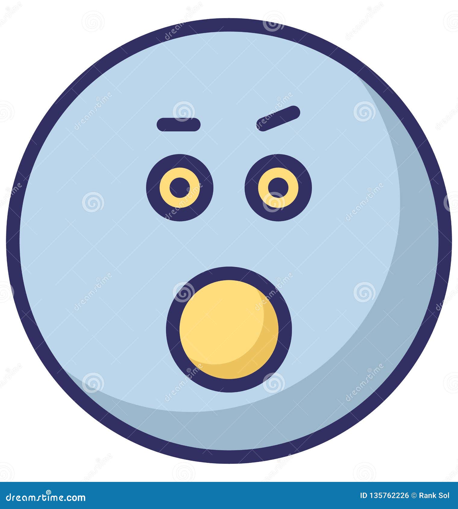Bemused Face, Stare Emoticon Vector Isolated Icon Which Can Easily ...