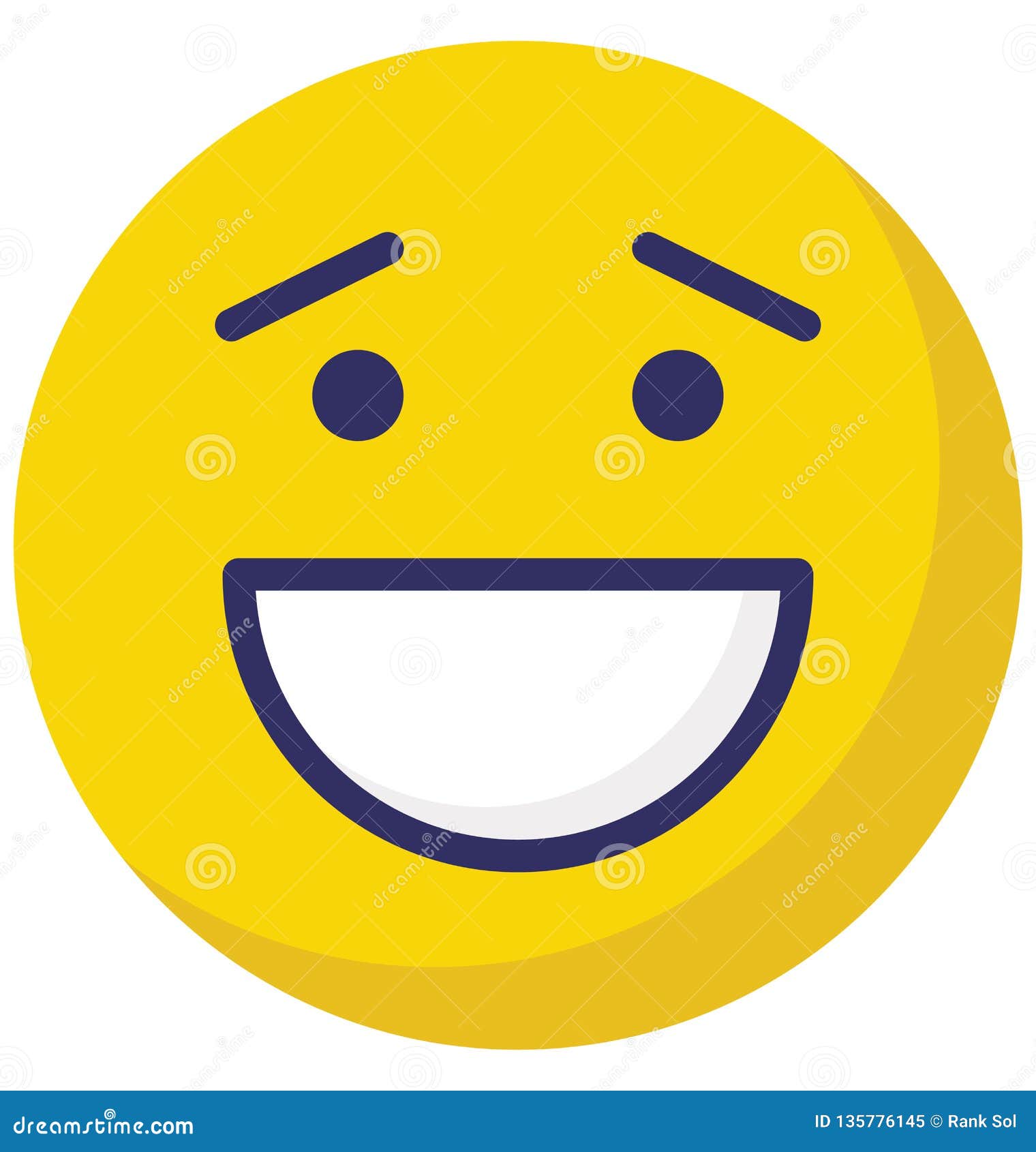 Happy, Nodding Vector Isolated Icon Which Can Easily Modify or Edit ...