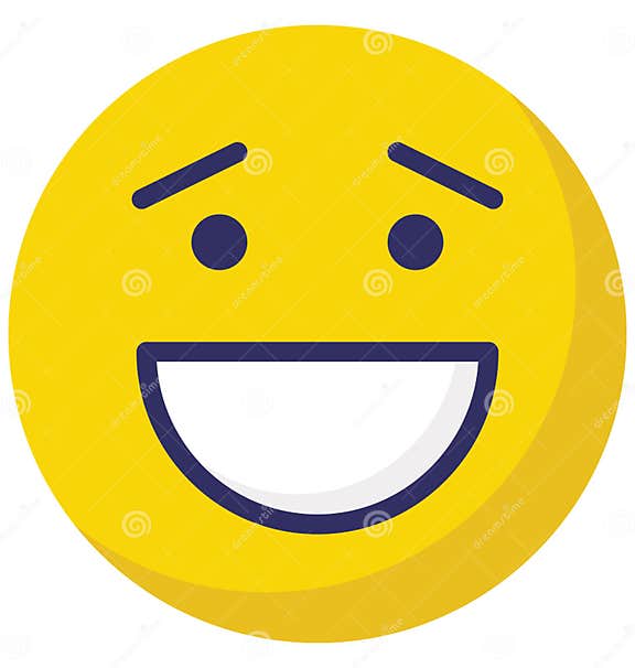 Happy, Nodding Vector Isolated Icon Which Can Easily Modify or Edit ...