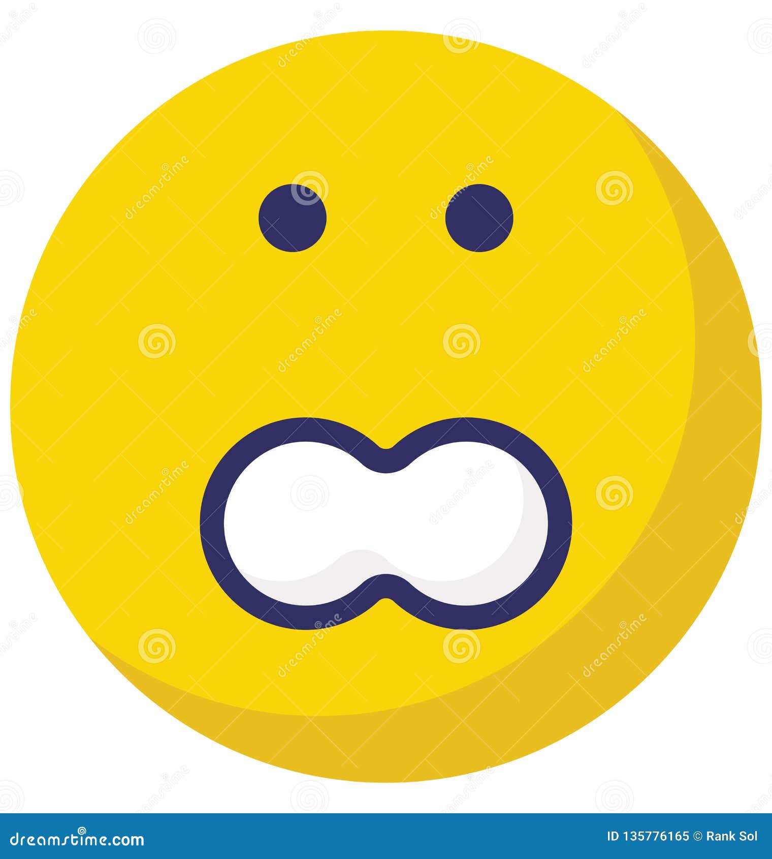 Surprised, Stare Emoticon Vector Isolated Icon Which Can Easily Modify ...