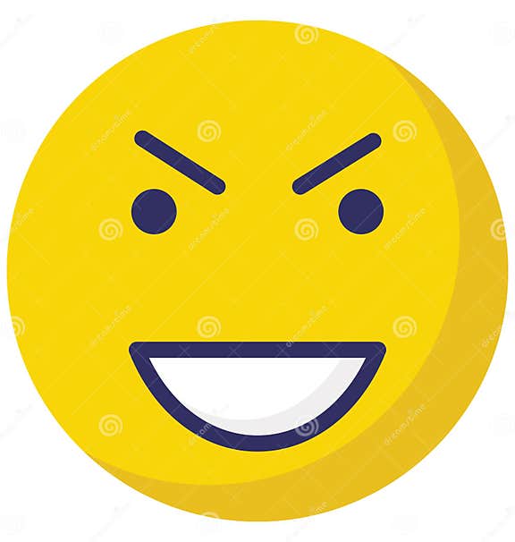 Happy, Nodding Vector Isolated Icon Which Can Easily Modify or Edit ...