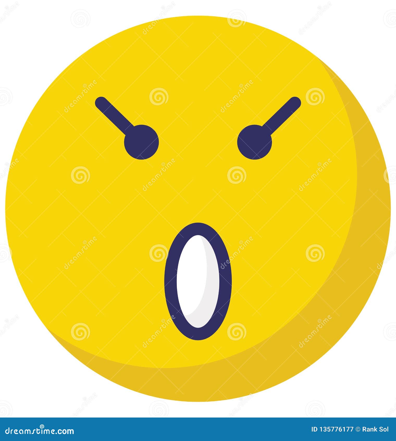 Surprises, Baffled Emoticon Vector Isolated Icon Which Can Easily ...