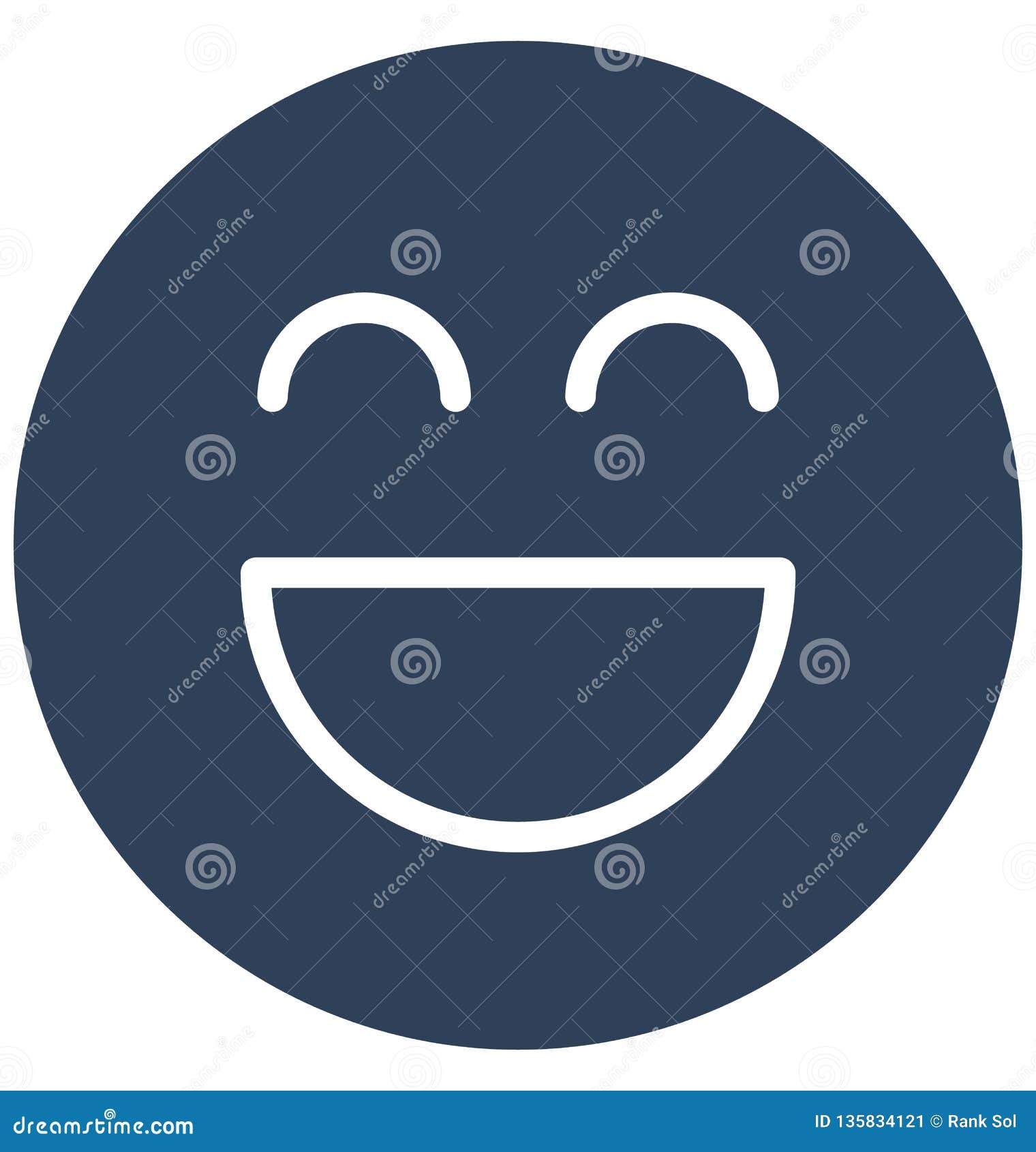 Happy, Excited Vector Isolated Icon Which Can Easily Modify or Edit ...