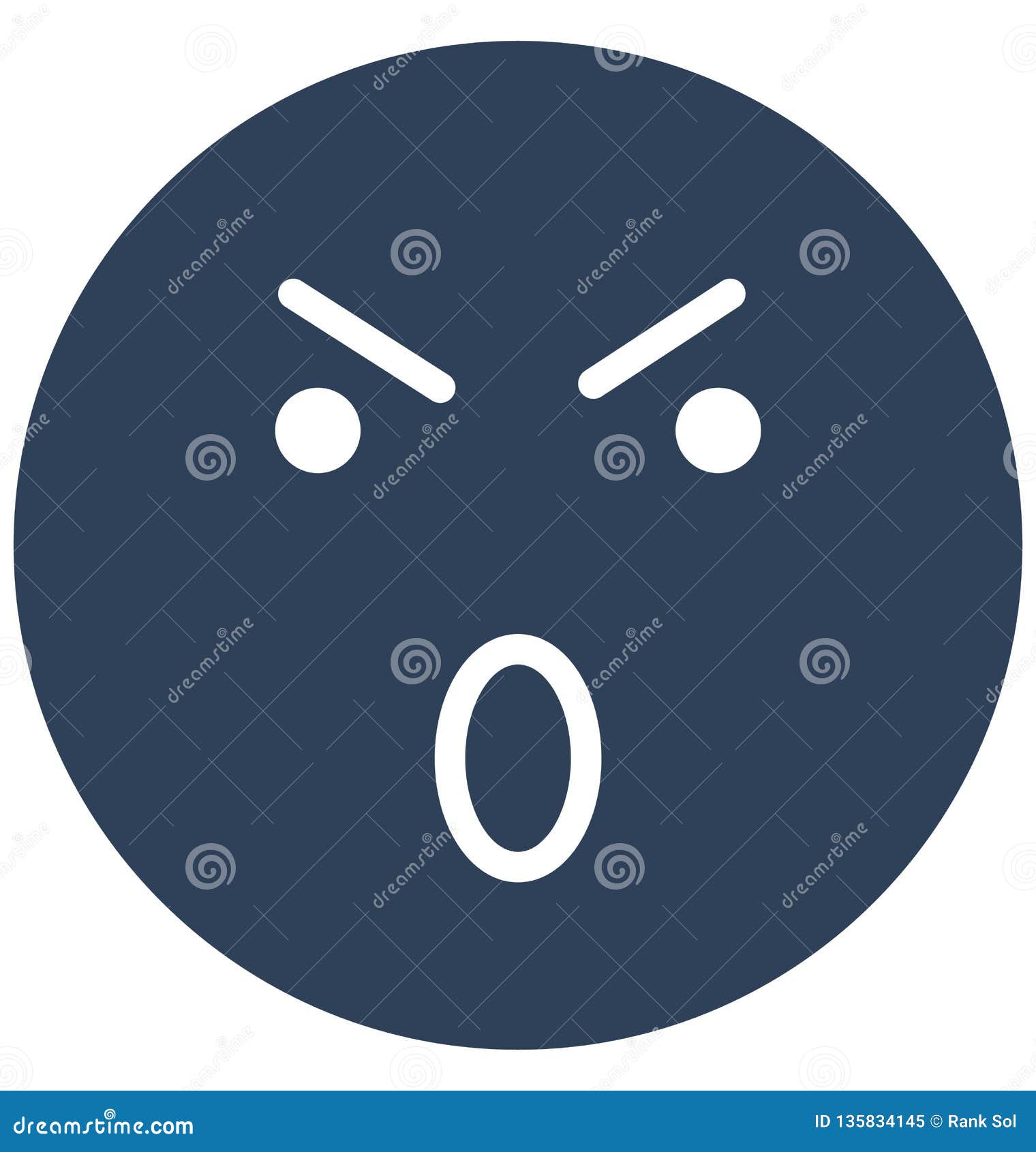 Worried, Emoticons Vector Isolated Icon Which Can Easily Modify or Edit ...