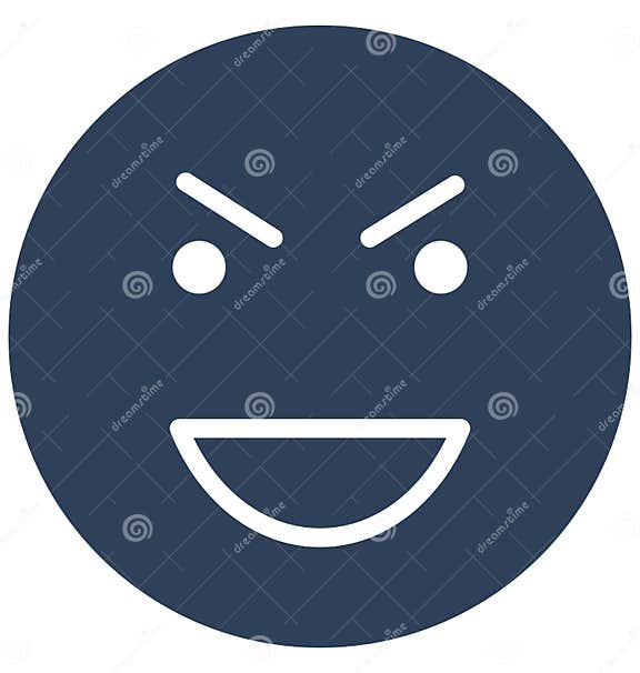 Happy, Nodding Vector Isolated Icon Which Can Easily Modify or Edit ...
