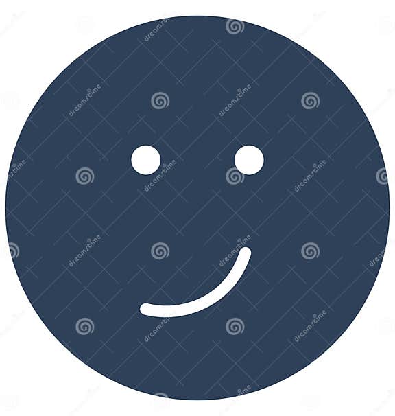 Smirking, Nodding Vector Isolated Icon Which Can Easily Modify or Edit ...