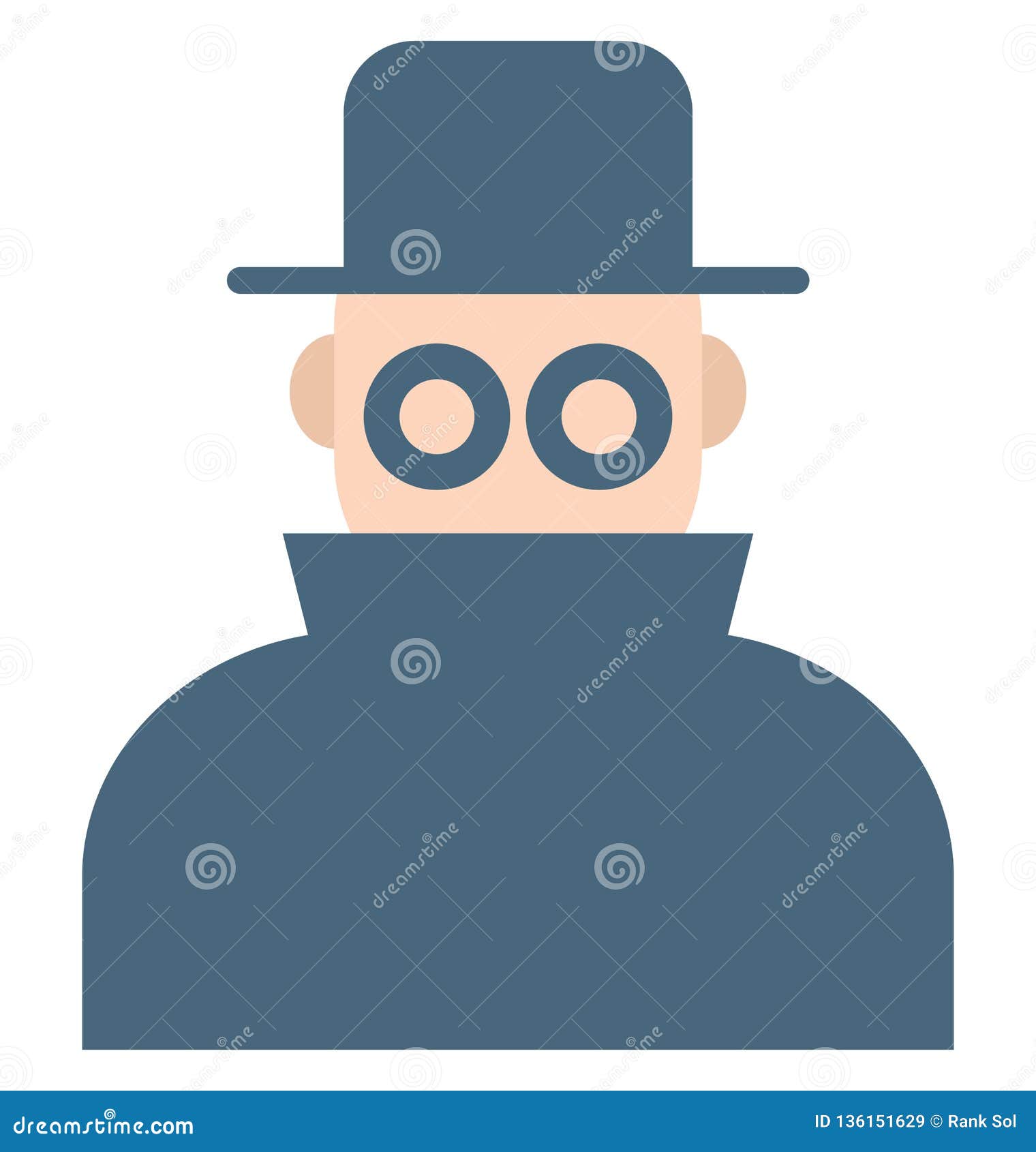 Spy Color Isolated Vector Icons that Can Easily Modify or Edit Stock ...