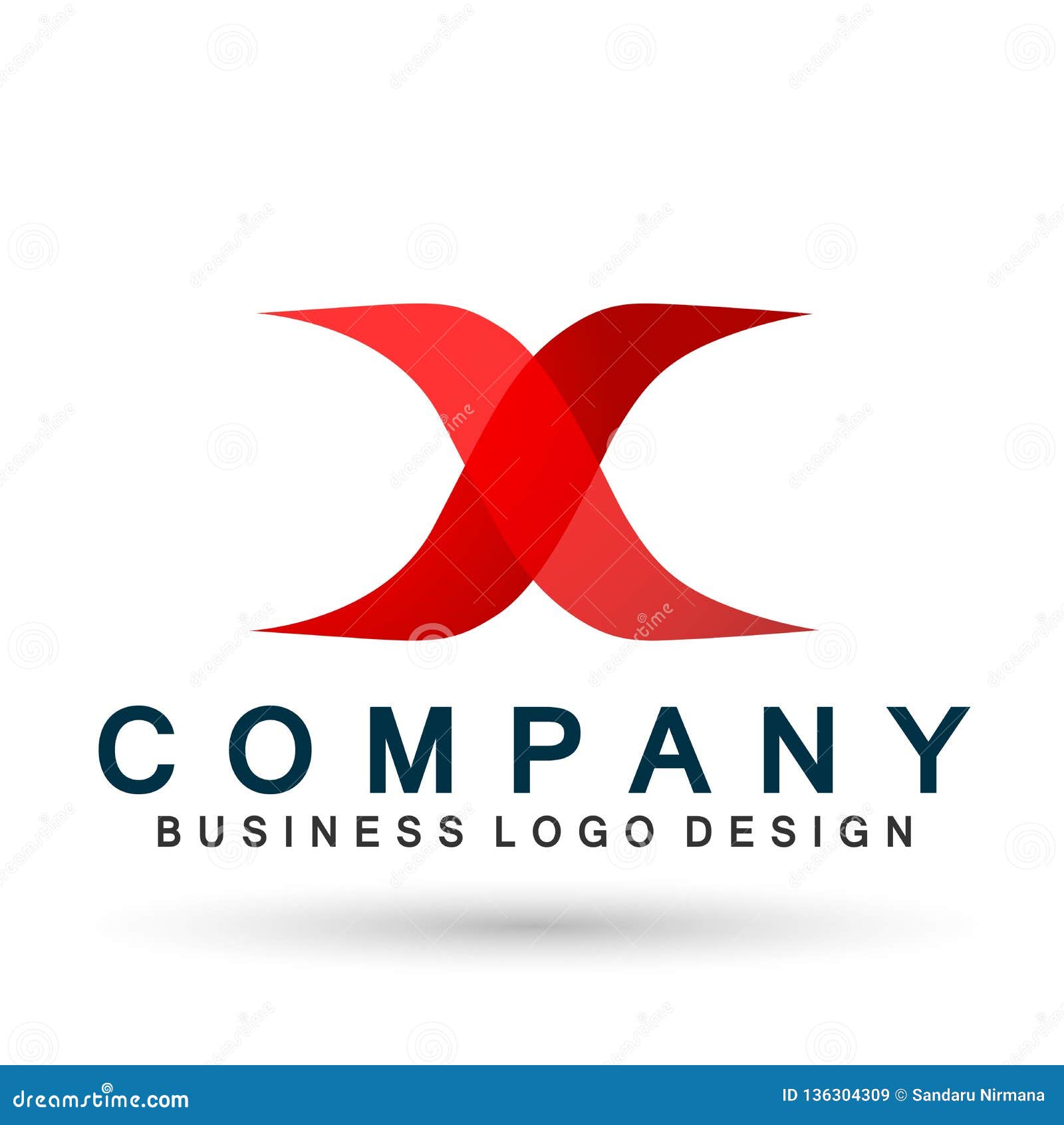 Abstract X Logo Letter Vector Icon Element in Red Xlogo Concept for ...