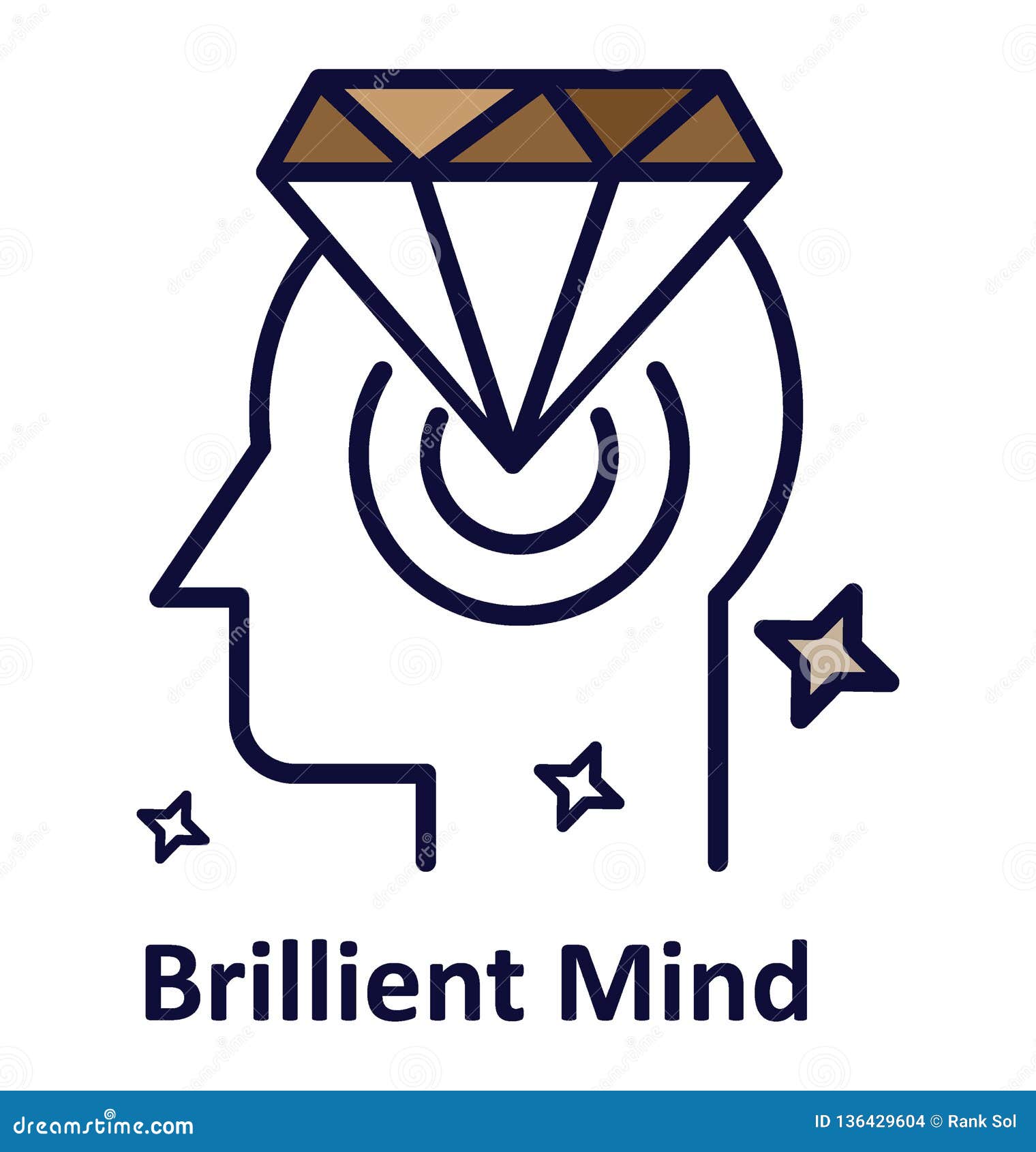 Brilliant Mind Isolated Vector Icon that Can Easily Modified or Edit ...