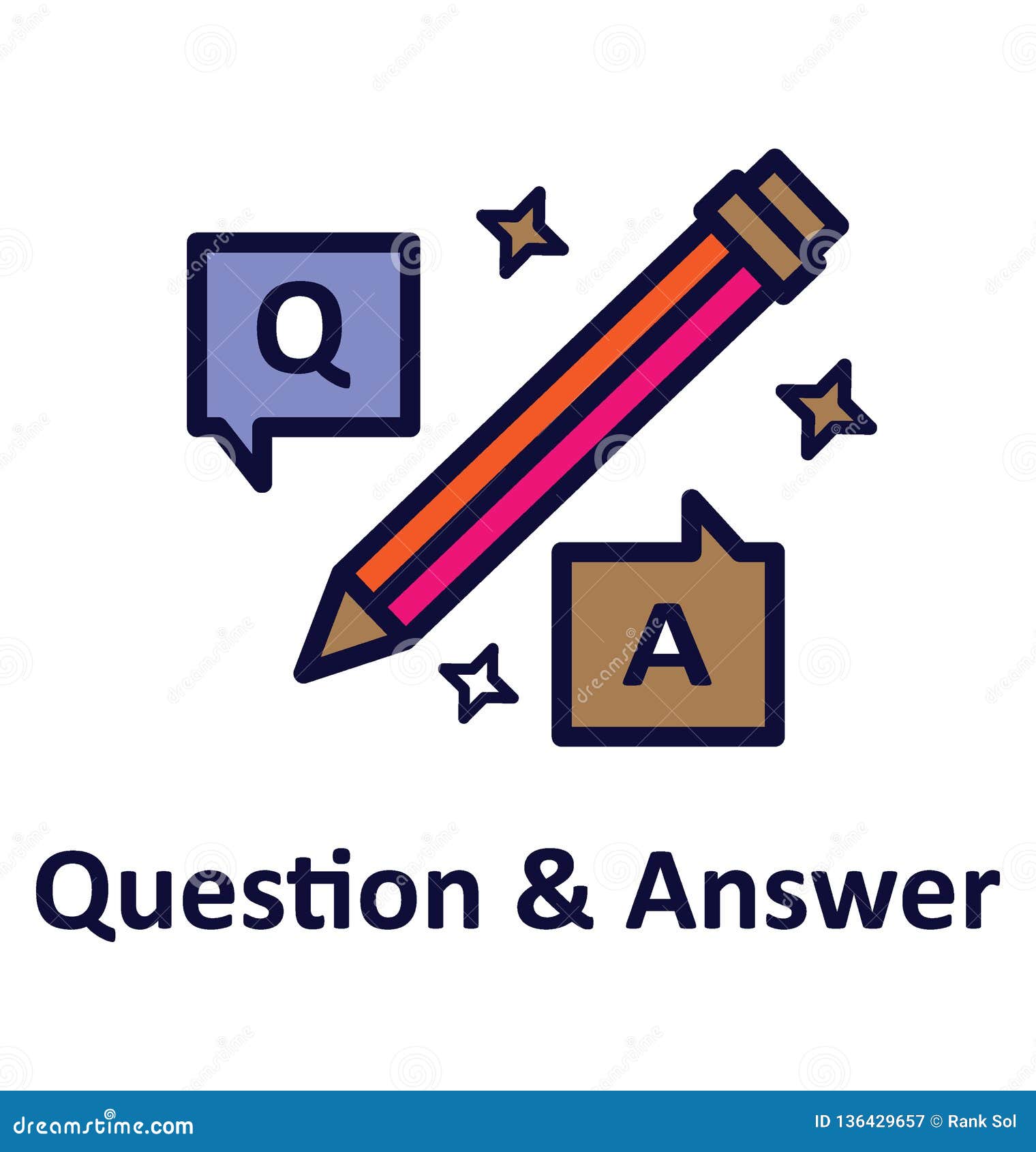 Any Question Isolated Vector Icon that Can Easily Modified or Edit ...