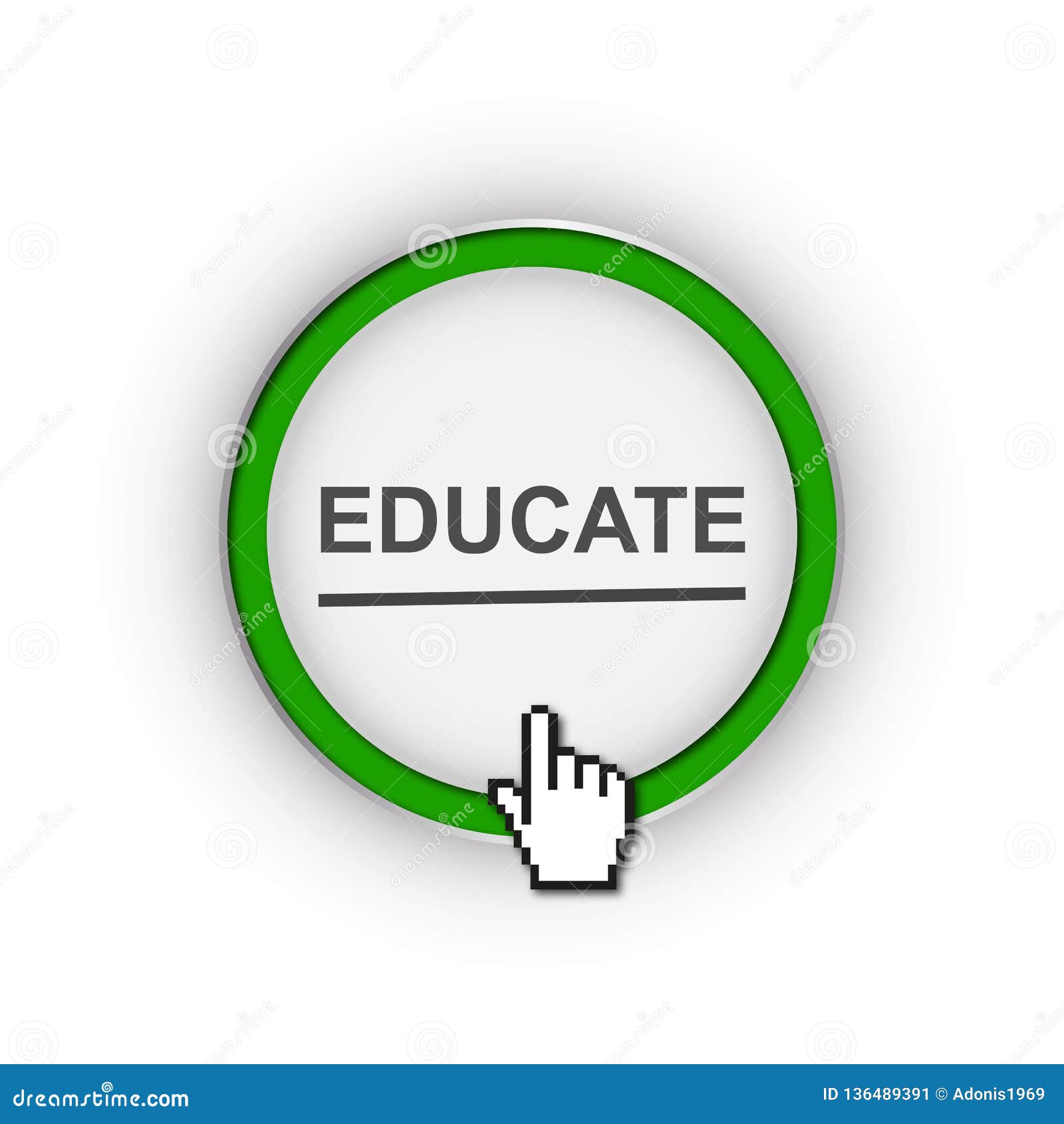Educate Button Royalty-Free Stock Photography | CartoonDealer.com ...