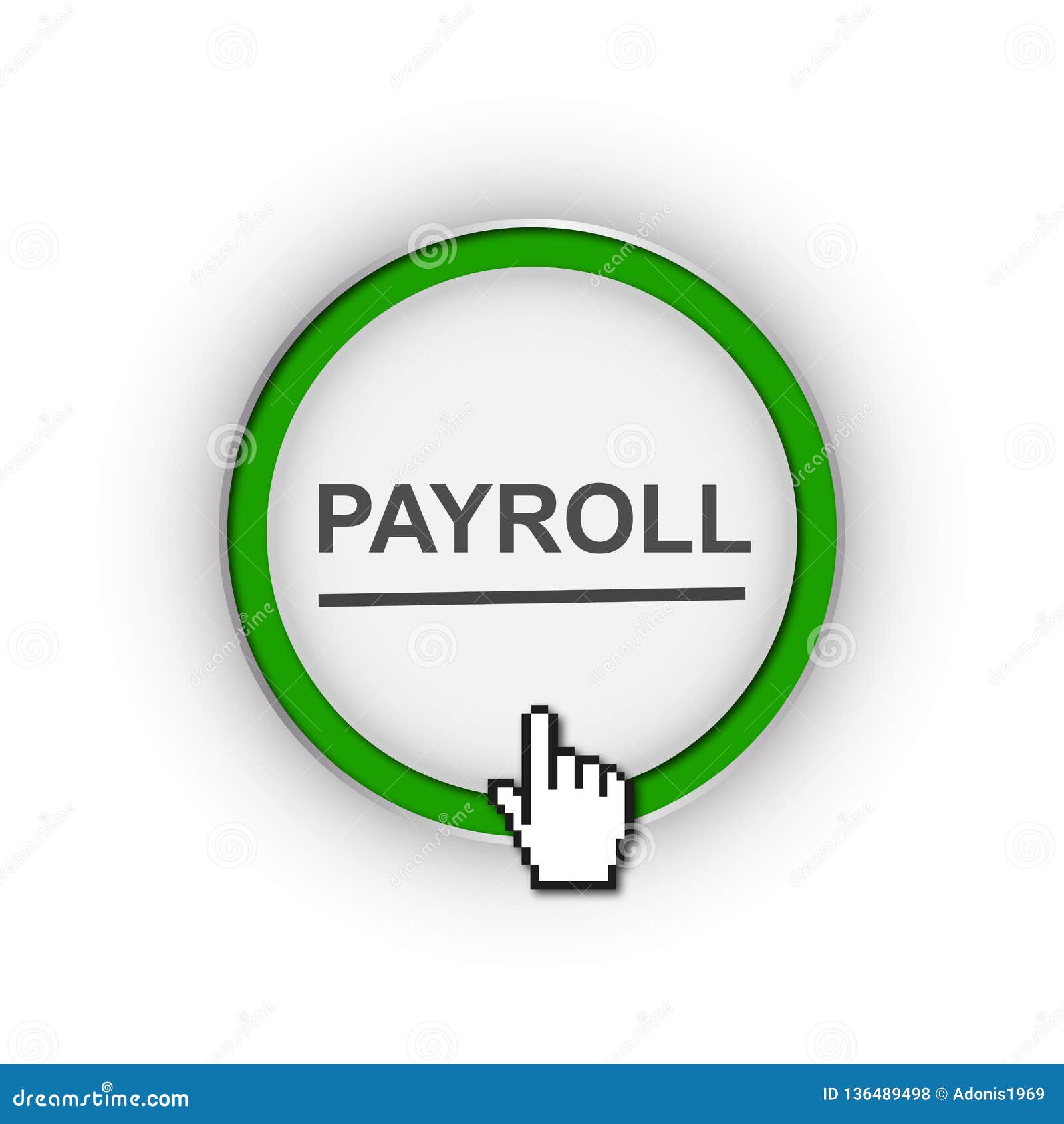 Payroll symbol heading stock illustration. Illustration of badge ...