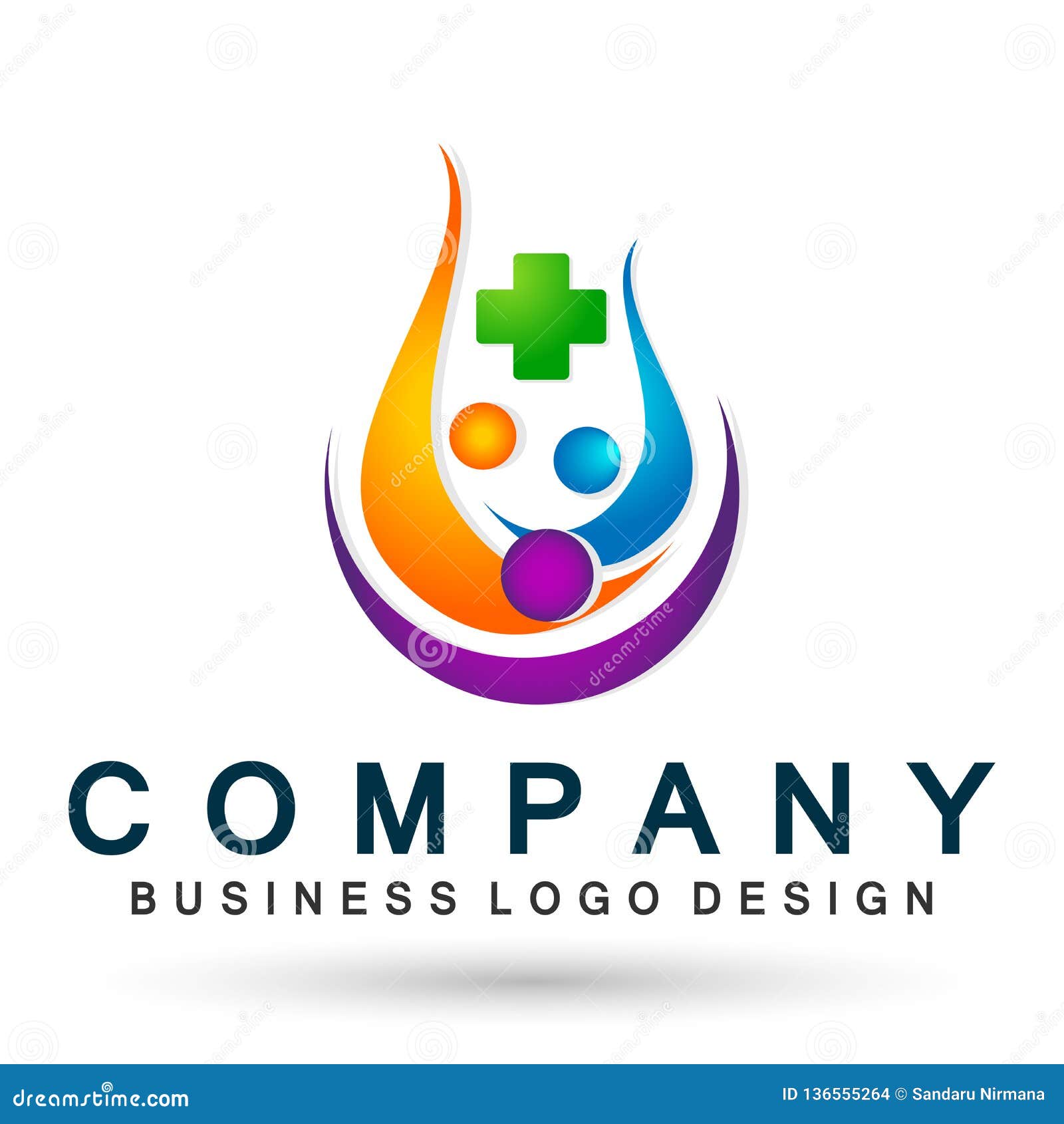 People Family Medical Care Logo Icon Winning Happiness Health Together ...