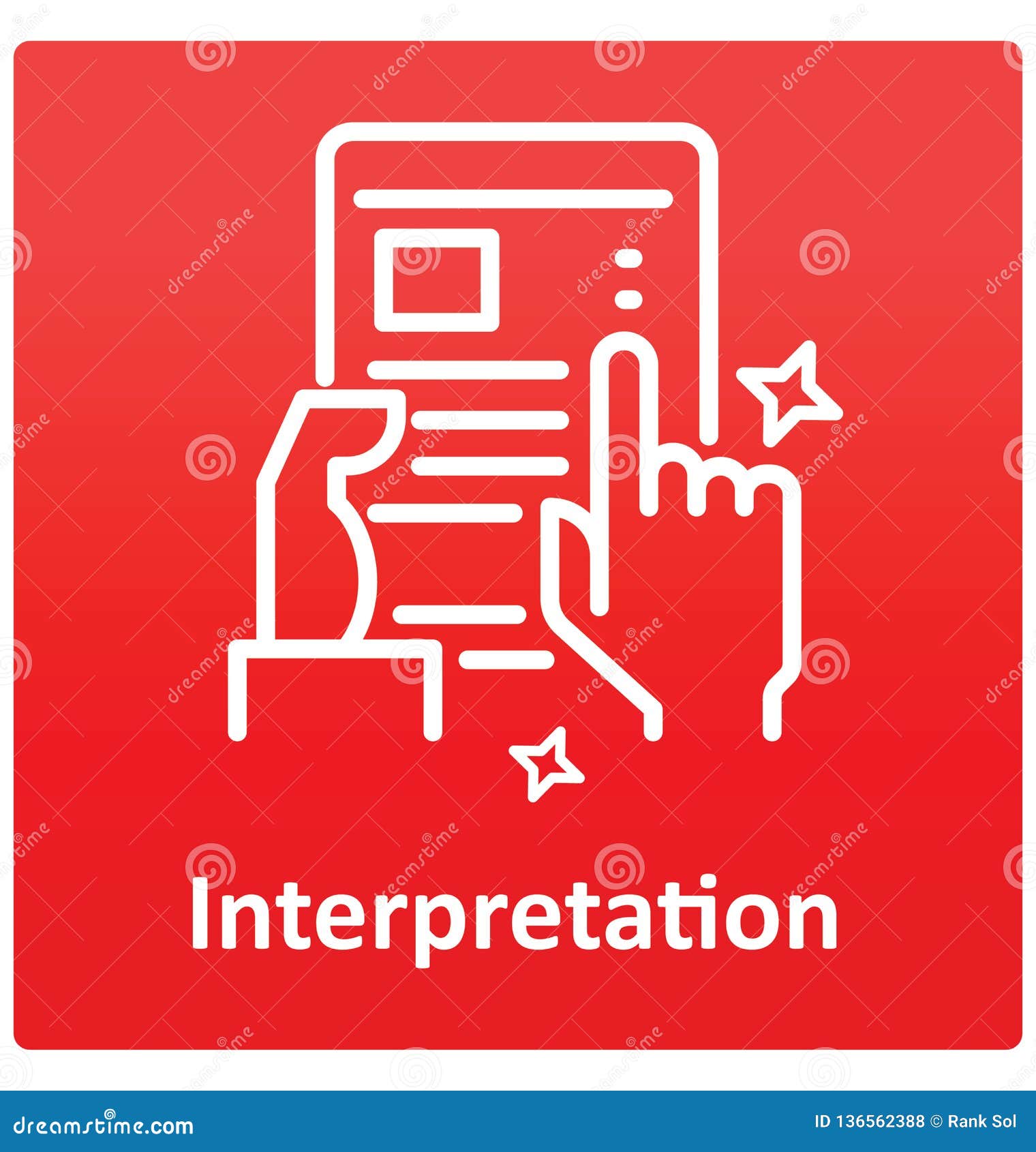Interpretation Isolated Vector Icon that Can Easily Modified or Edit ...