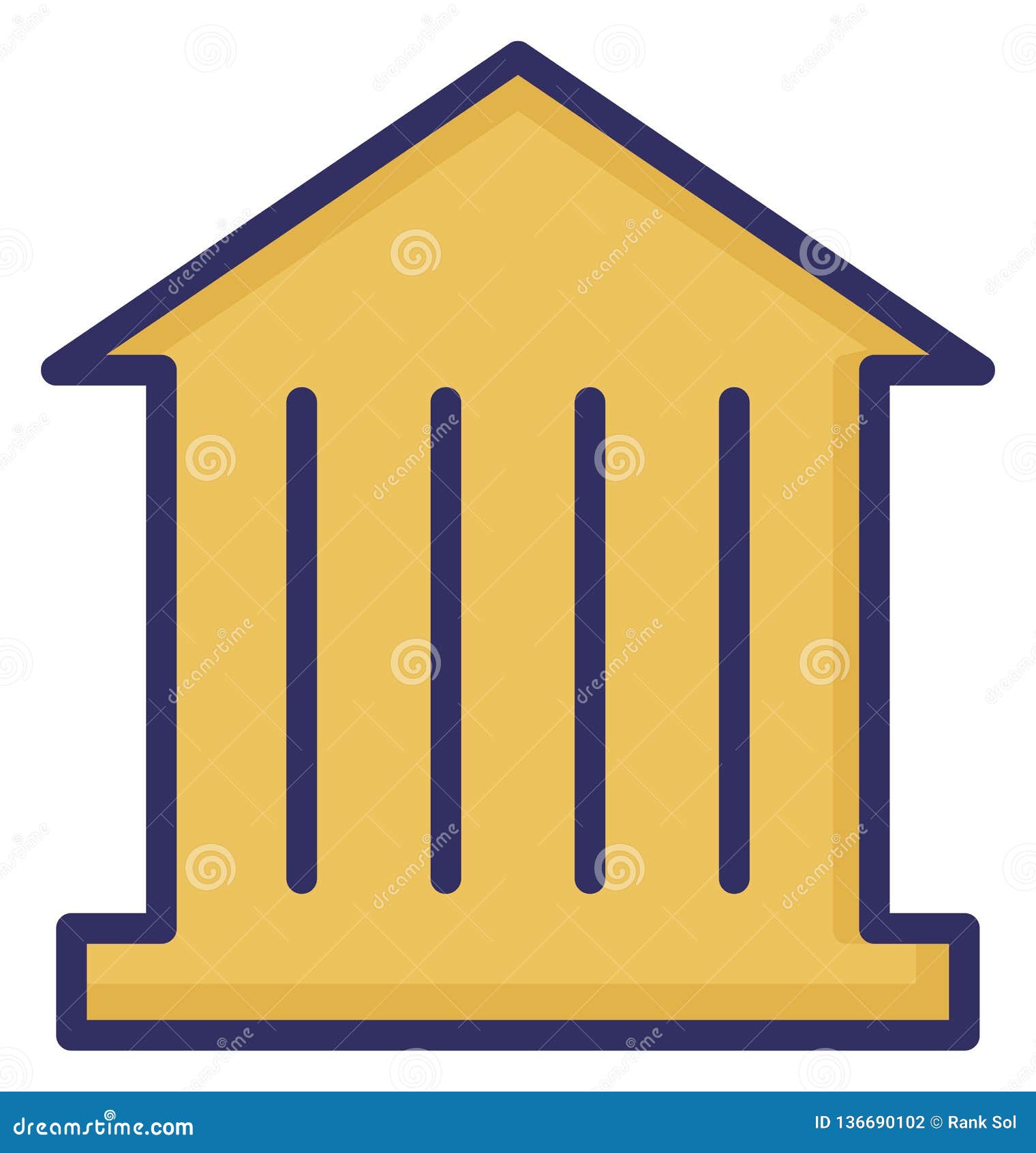 Building in Rome, Italy Isolated Vector Icon Which Can Be Easily Edit ...