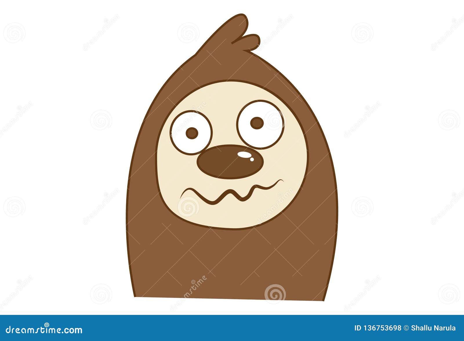 Cartoon Illustration of Cute Sloth Stock Vector - Illustration of ...
