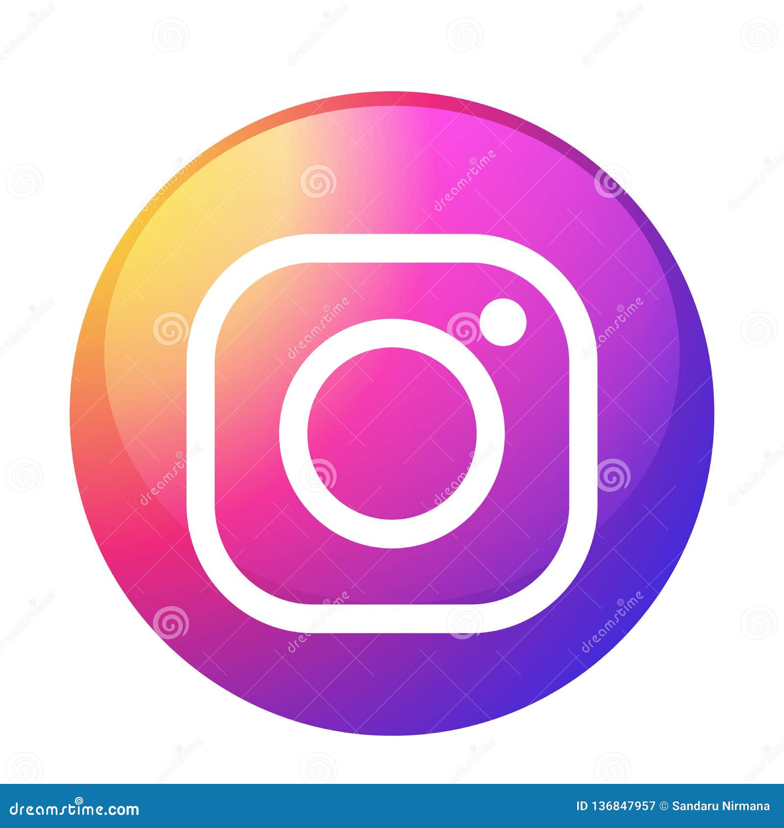 New Instagram Camera Logo Icon Vector with Modern Gradient Design ...