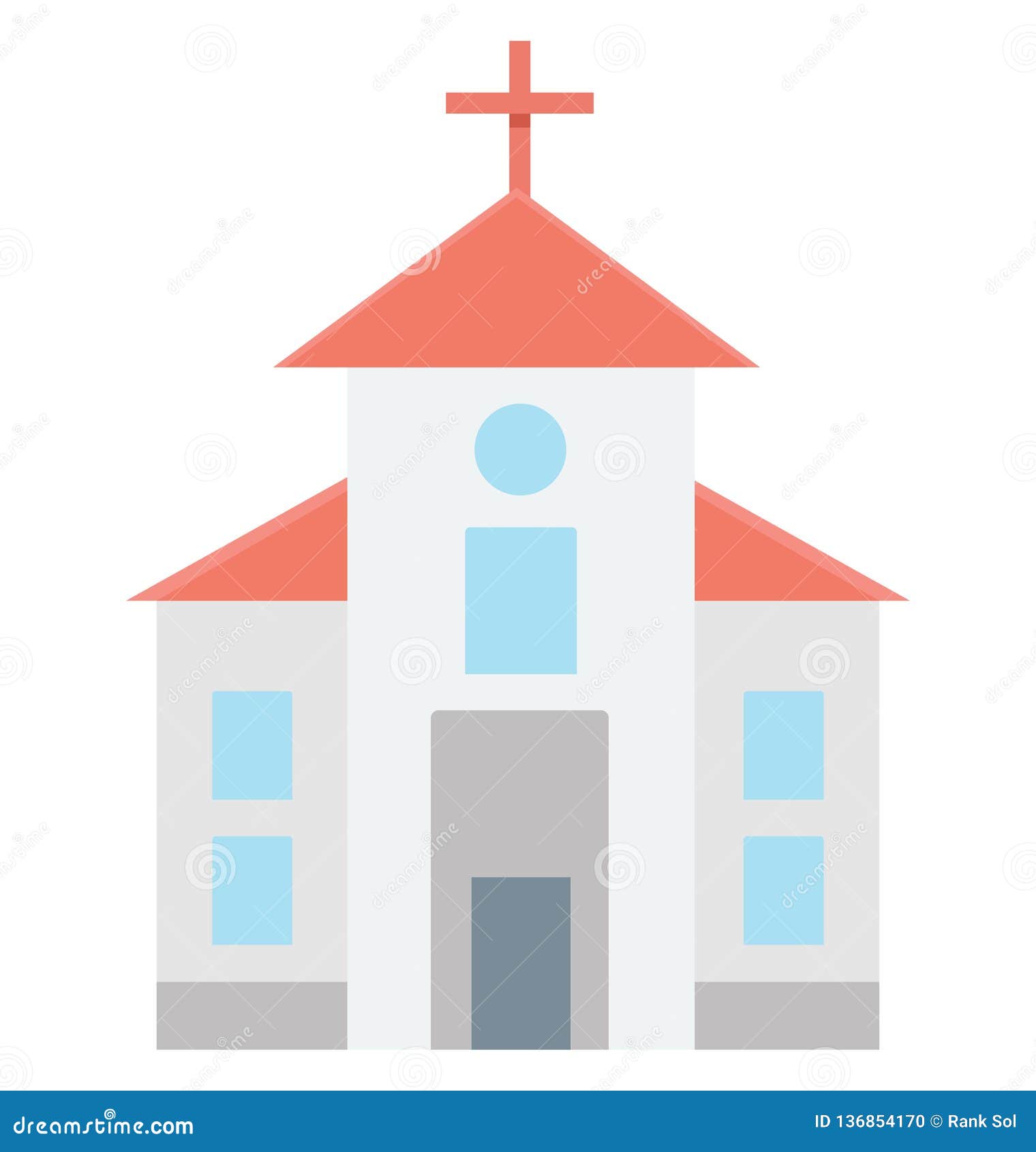 Church Color Vector Icon Which Can Be Easily Modified or Edit Church ...