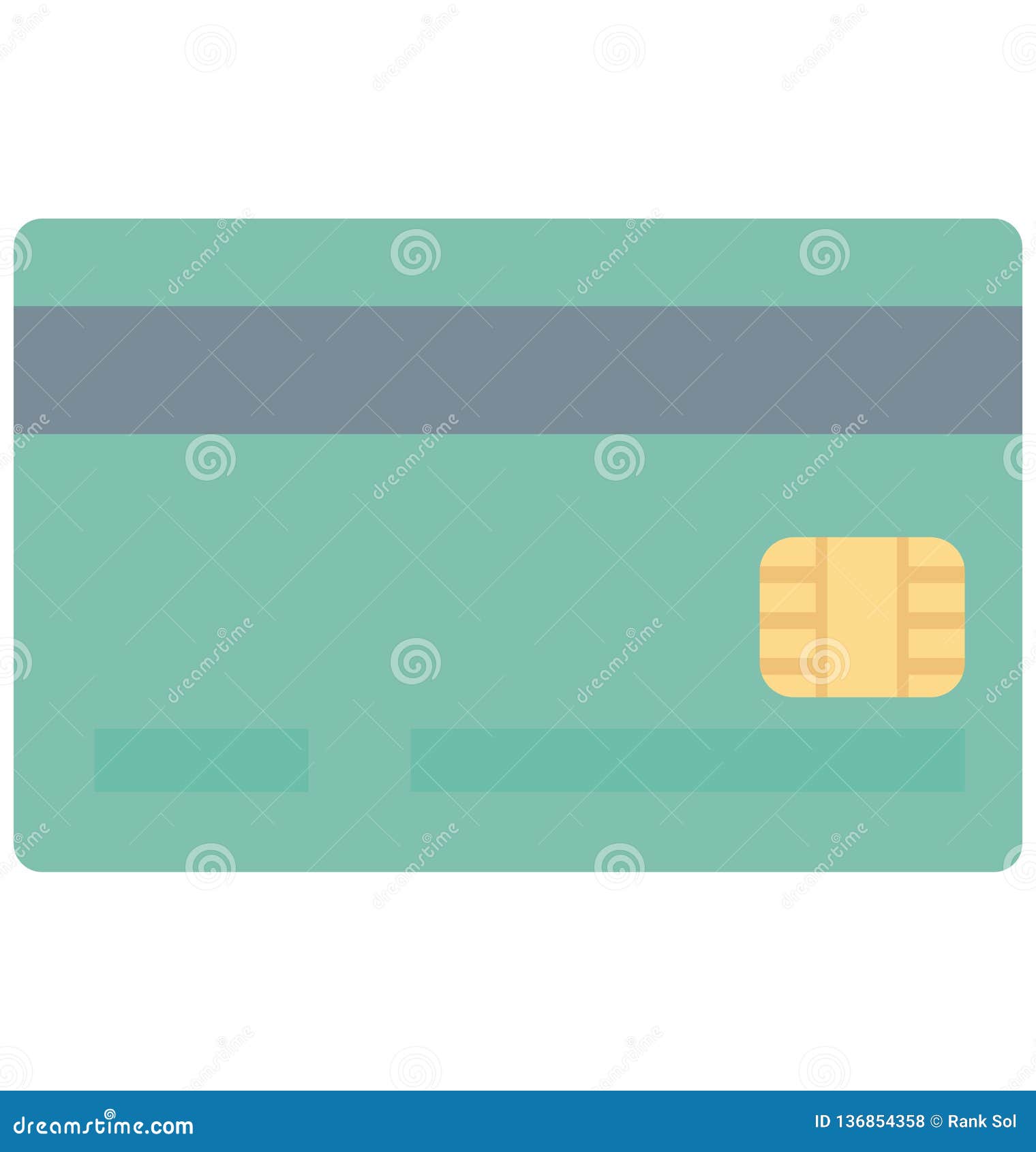 Bank Card Color Vector Icon Which Can Be Easily Modified or Edit Stock ...