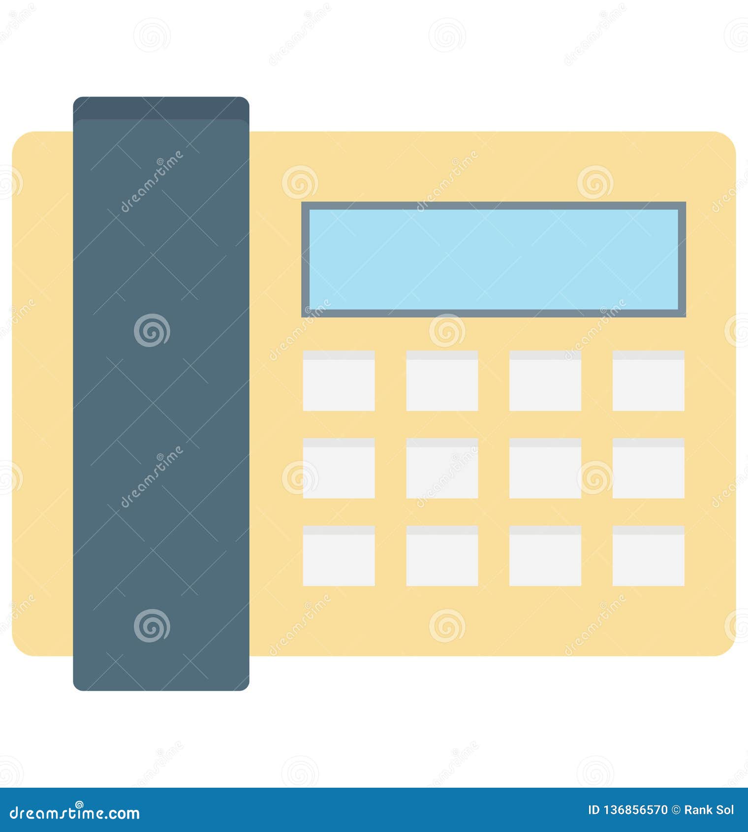 Landline Color Vector Icon Which Can Be Easily Modified or Edit Stock ...