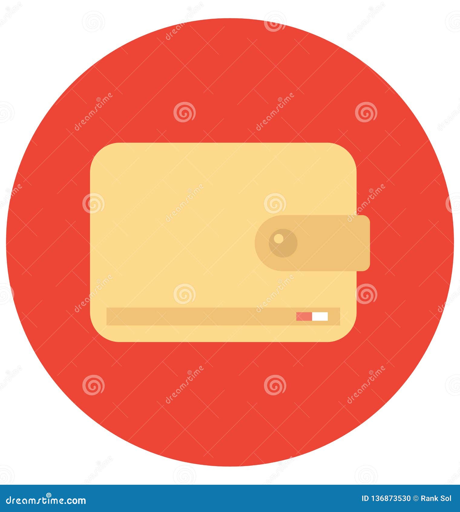Wallet Color Vector Icon Which Can Be Easily Modified or Edit Stock ...