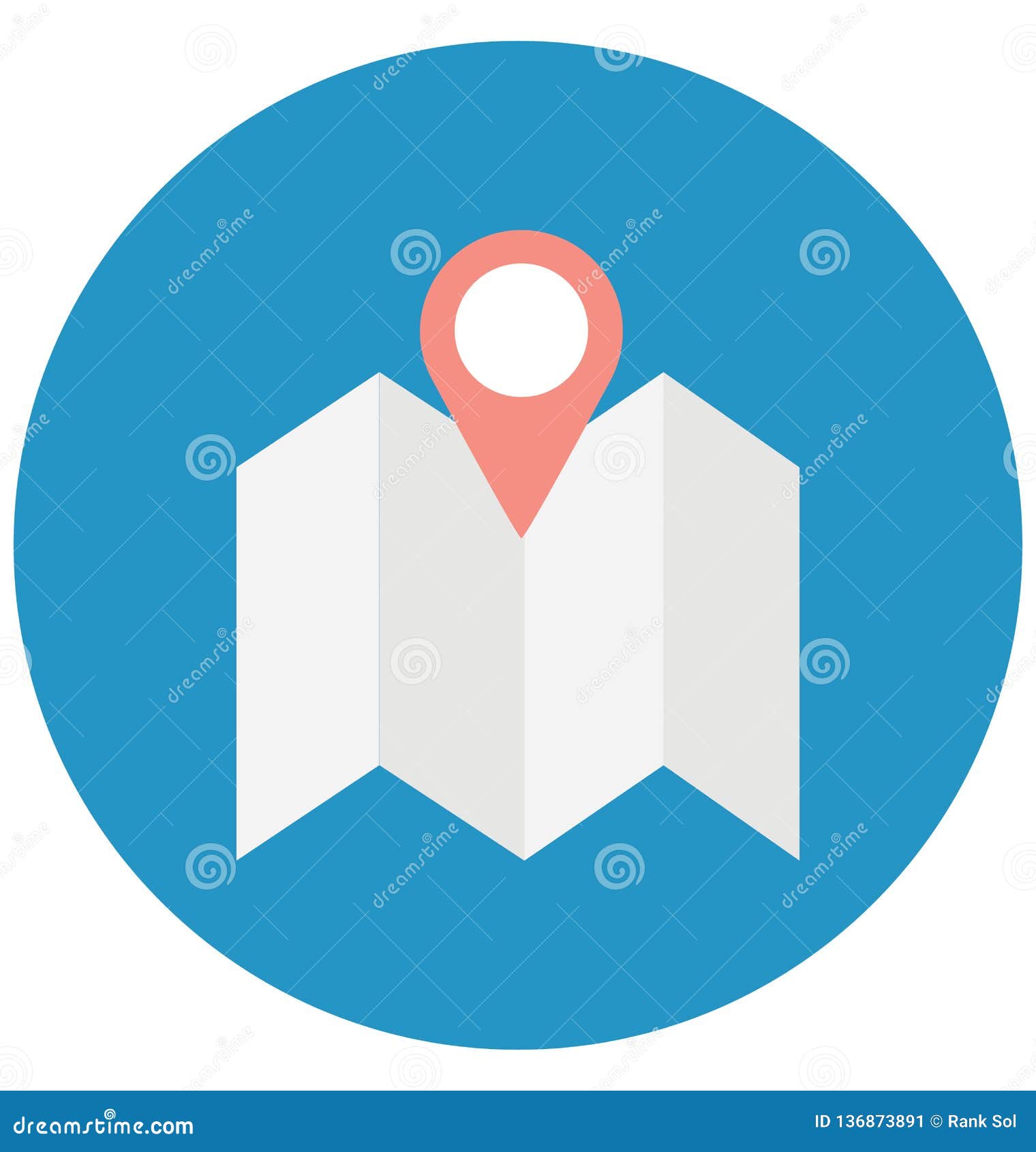 Map Locator Color Vector Icon Which Can Be Easily Modified or Edit ...